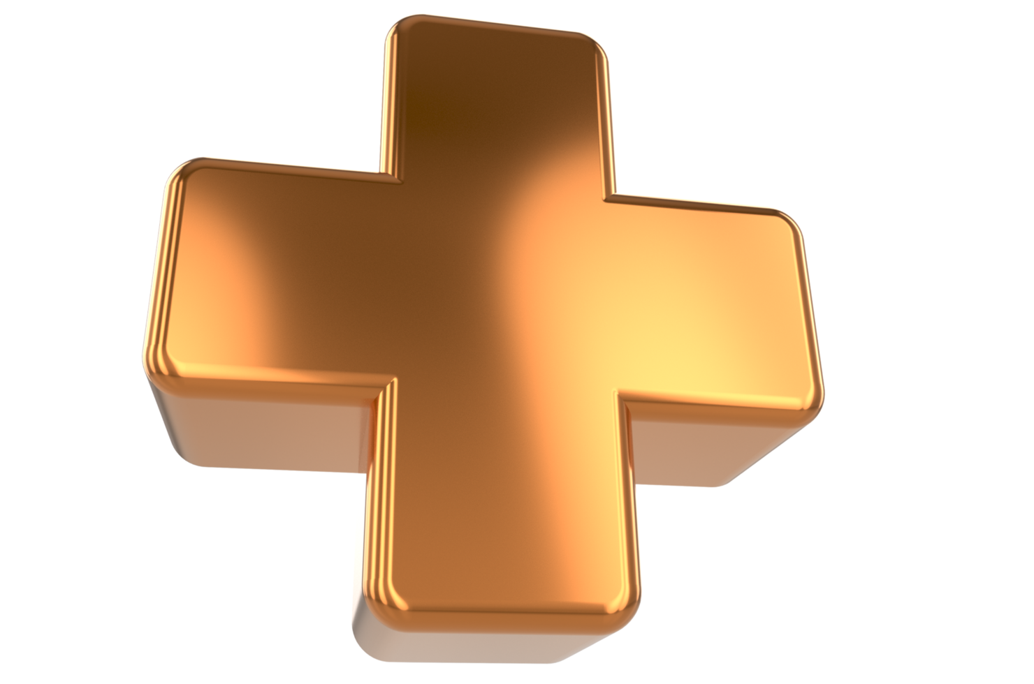 Signo De Más Dorado 3d Sobre Fondo Png 13775752 Png