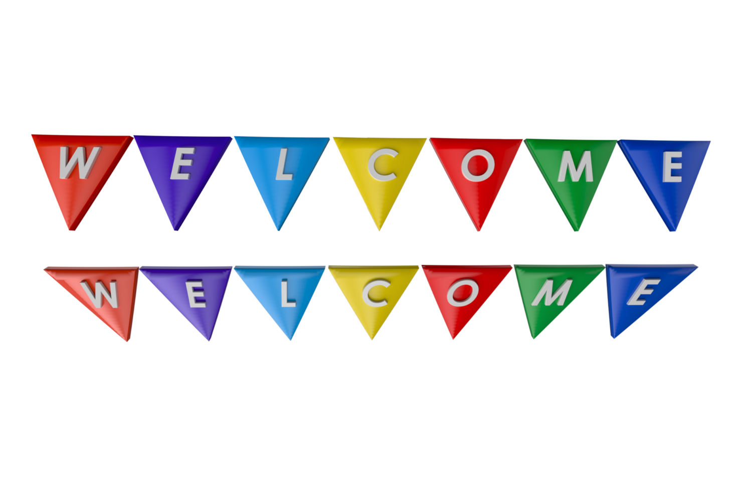 bannière de bienvenue 3d png 13775766 PNG