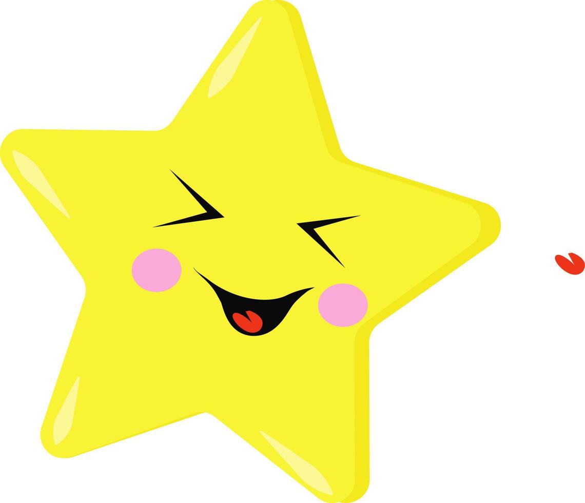 Yellow star, illustration, vector on white background. 13778761 Vector Art at Vecteezy