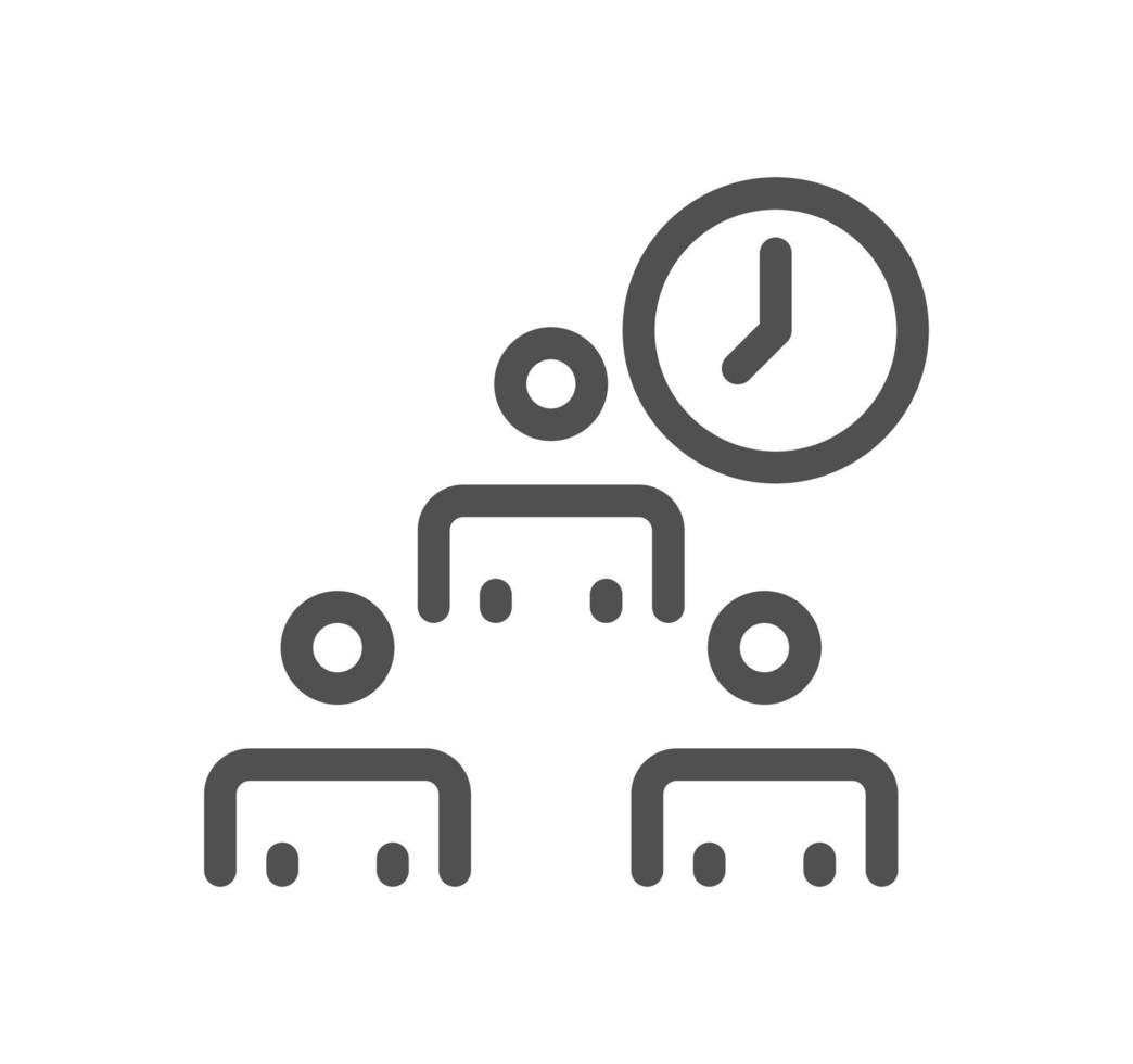 Timer And Clock Icon Outline And Linear Vector 13783651 Vector Art At