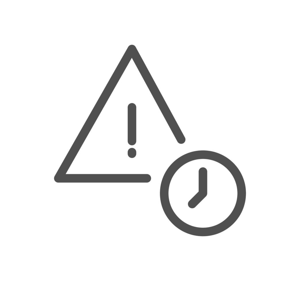 Timer And Clock Icon Outline And Linear Vector 13783654 Vector Art At