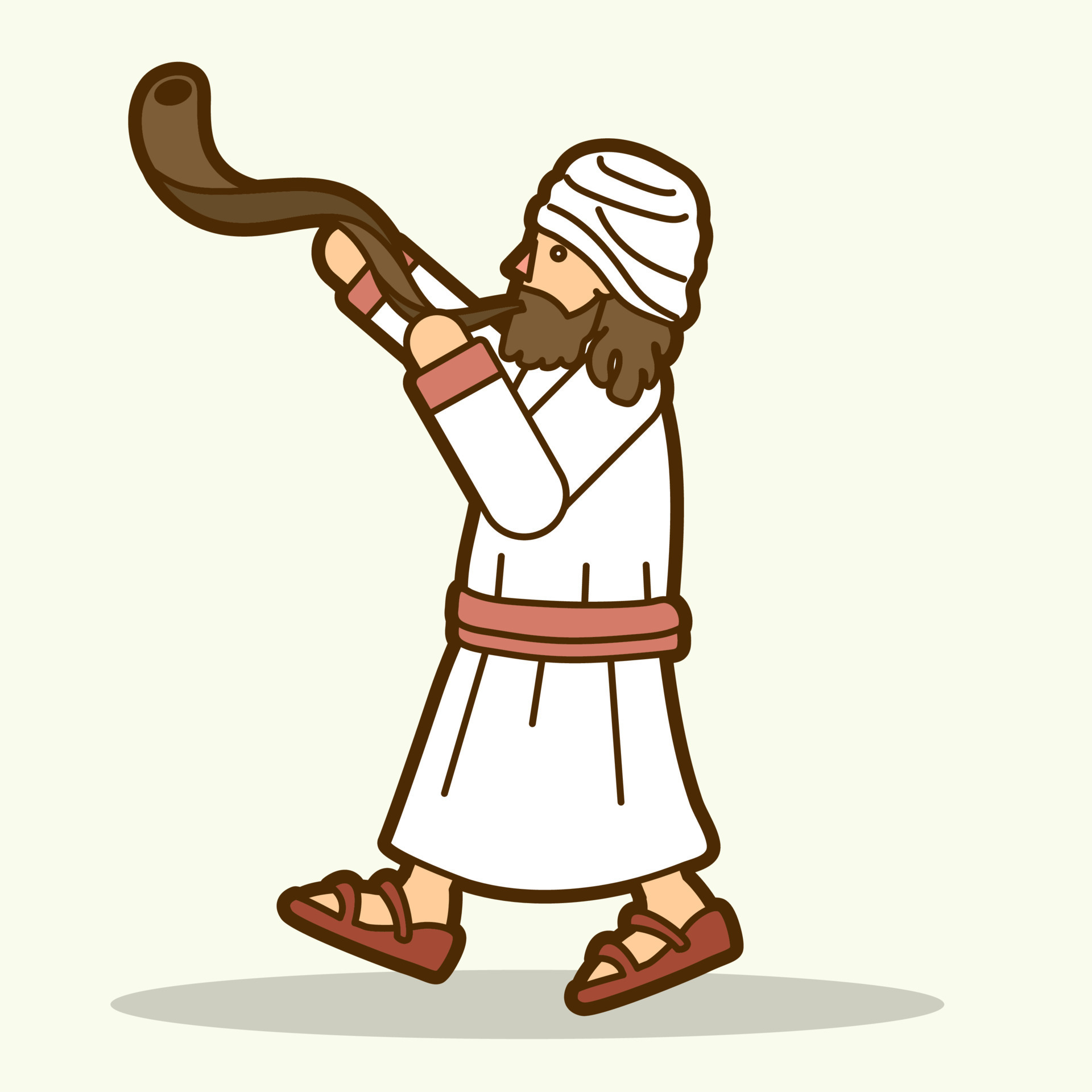 judío que sopla el shofar kudu cuerno dibujos animados gráficos ... judío que sopla el shofar kudu cuerno dibujos animados gráficos ...