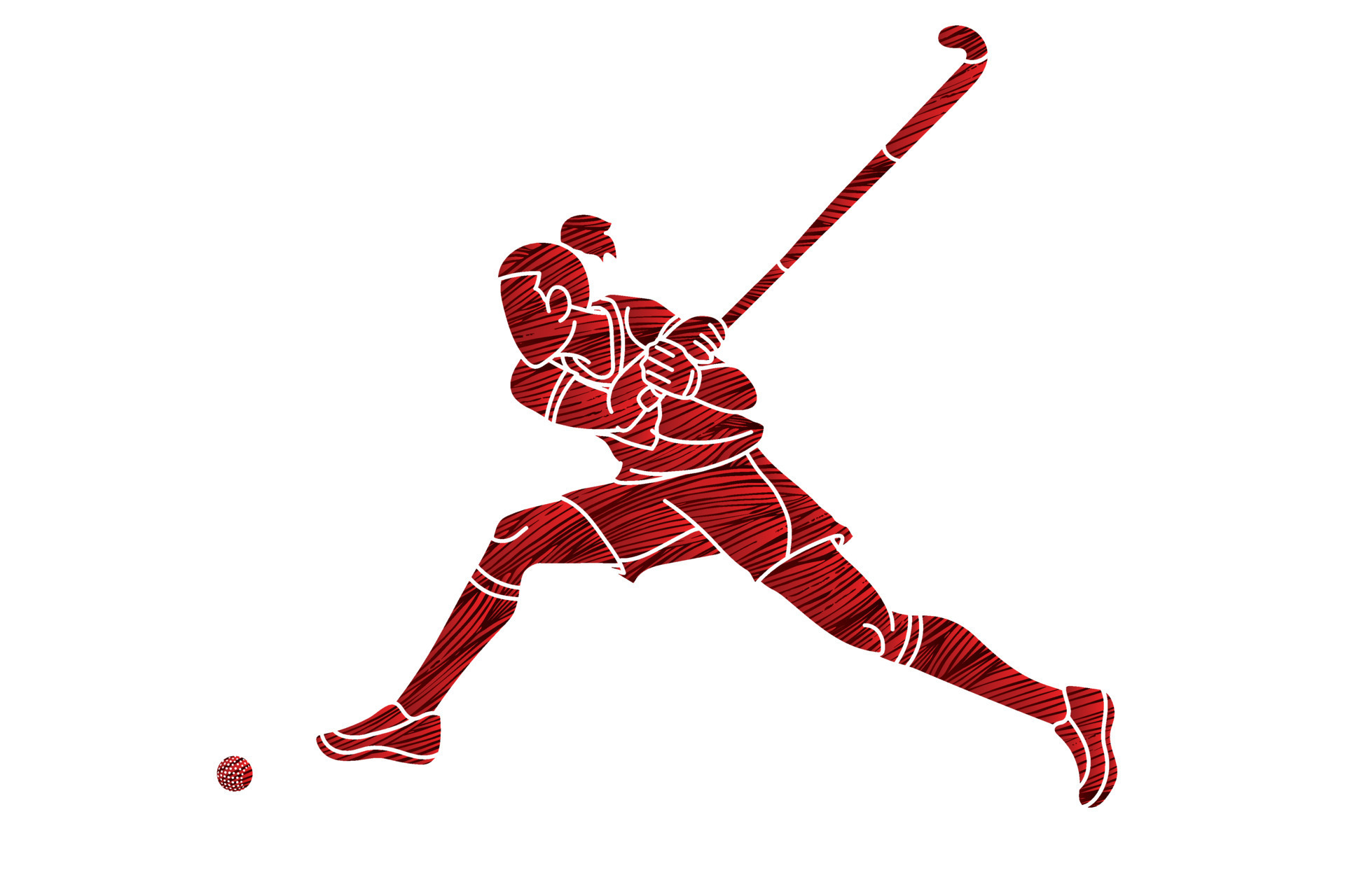 Silhouette Field Hockey Sport Female Player 13784381 Vector Art At Vecteezy