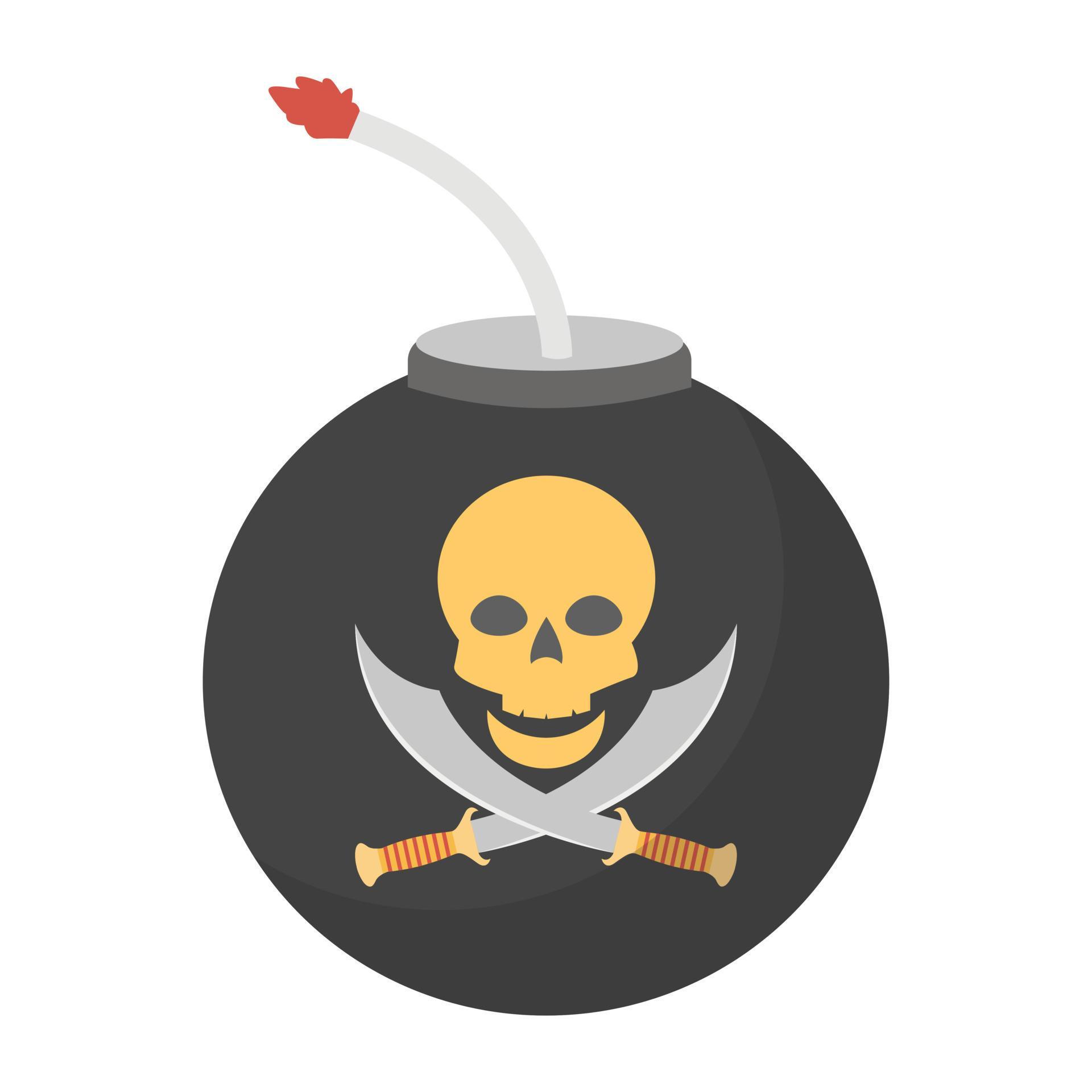 Trendy Pirate Bomb 13785835 Vector Art at Vecteezy