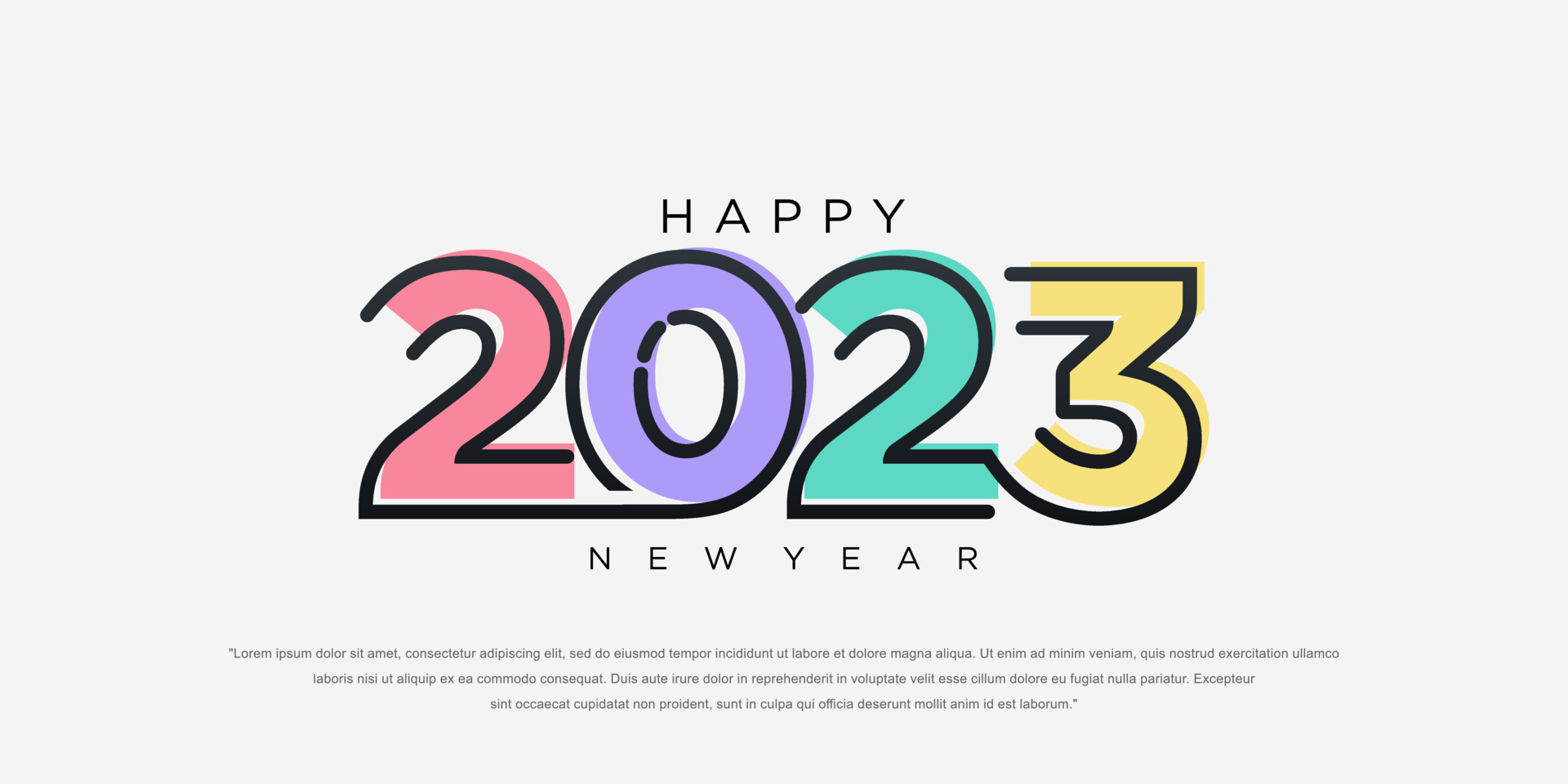 2023 Happy New Year logo text design. 2023 number design template. vector illustration. 13785995 ...