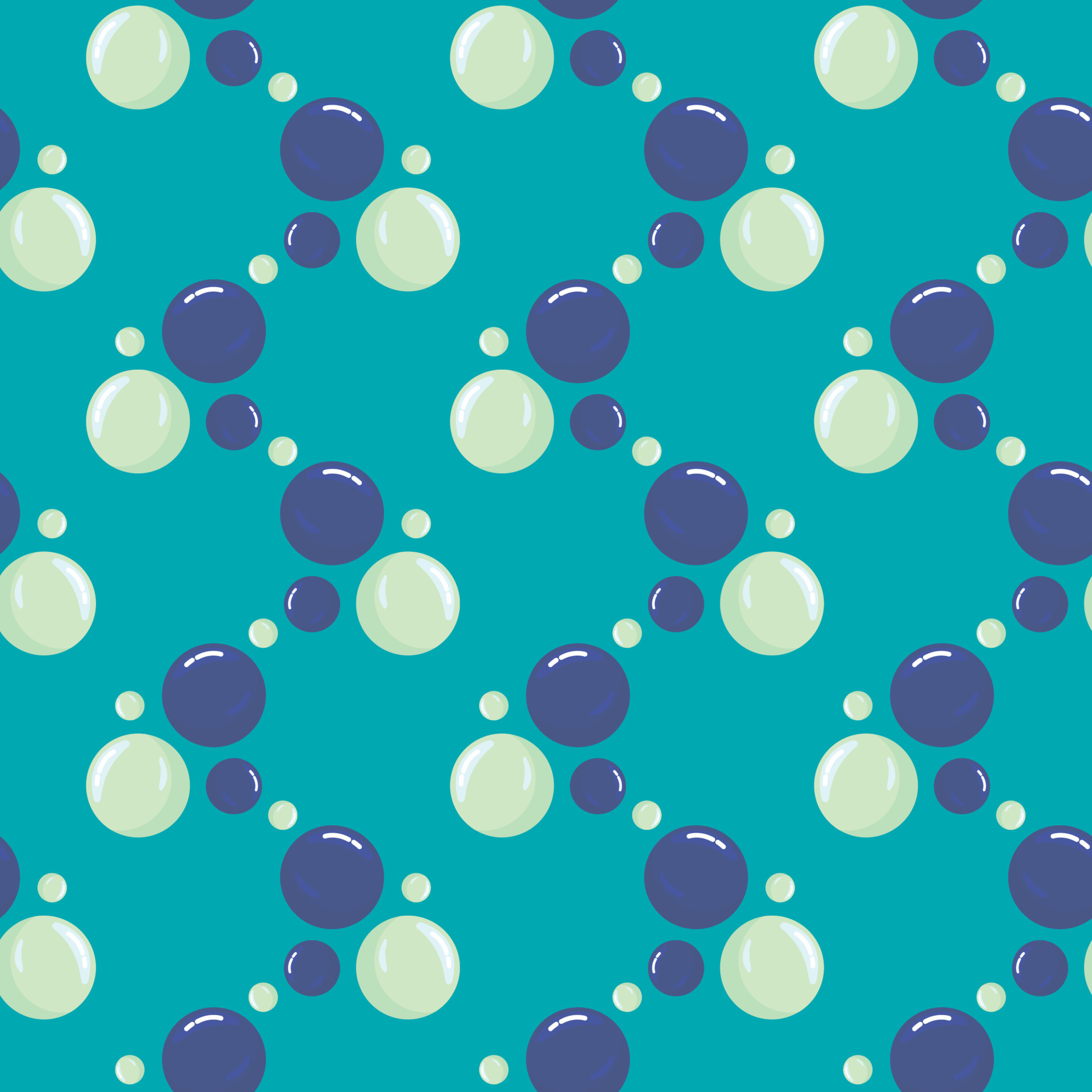 Little bubbles,seamless pattern on blue background. 13786229 Vector Art ...