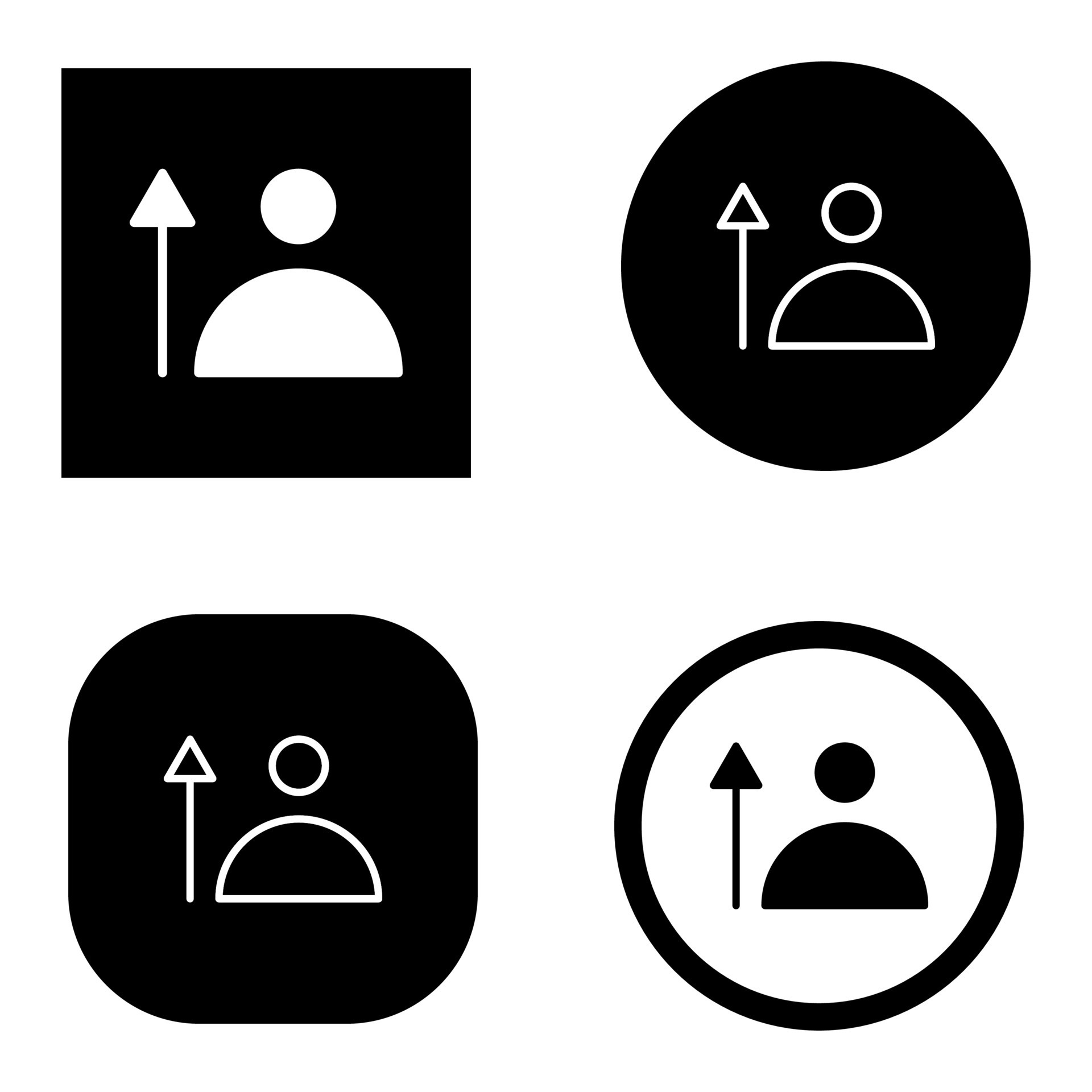 Top Person Icon With Different Background Can Be Used For Sign Or top-person-icon-with-different-background-can-be-used-for-sign-or