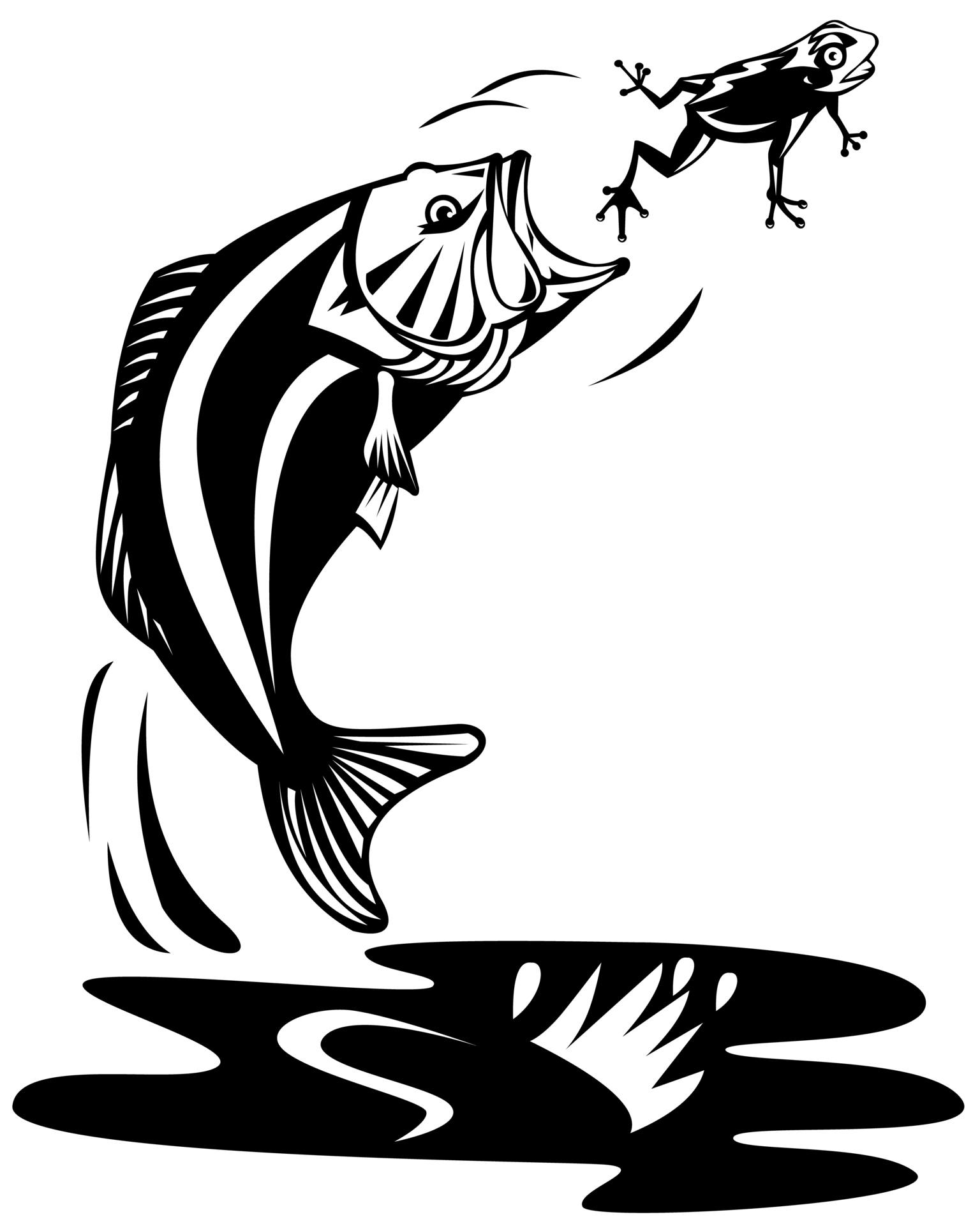largemouth bass jumping catching frog 13787355 PNG largemouth bass jumping catching frog 13787355 PNG