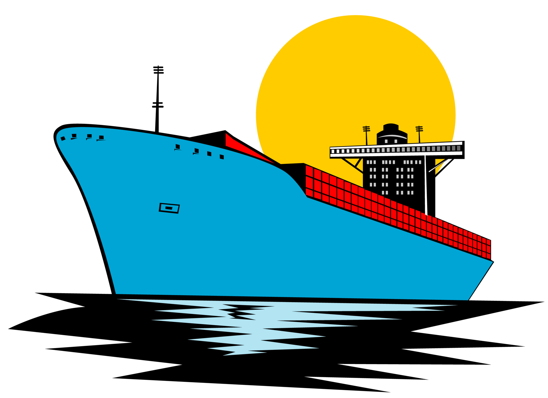 Cargo Ship Clipart Png