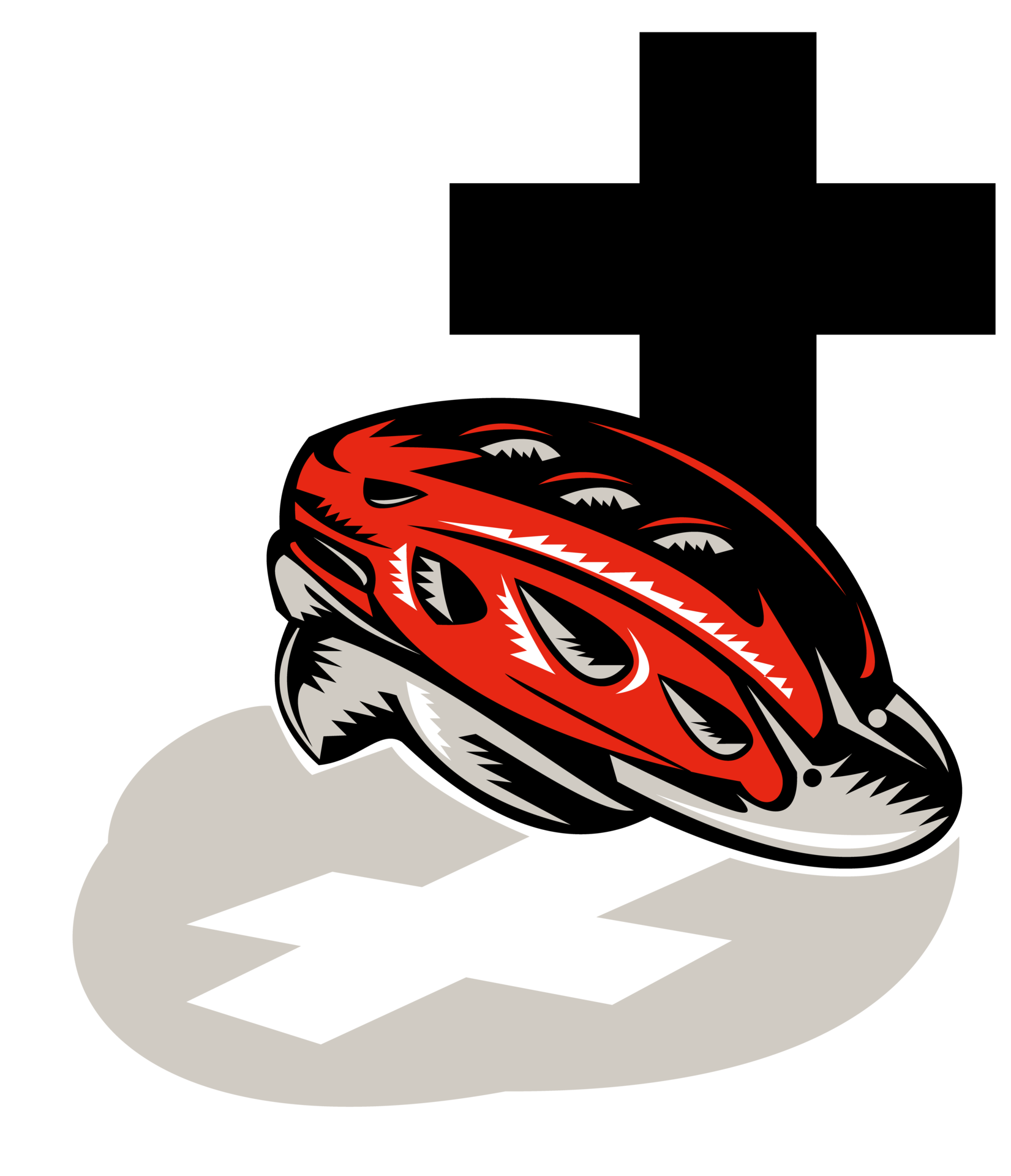 Cycling Crash Helmet With Cross 13787599 PNG cycling-crash-helmet-with-cross-13787599-png