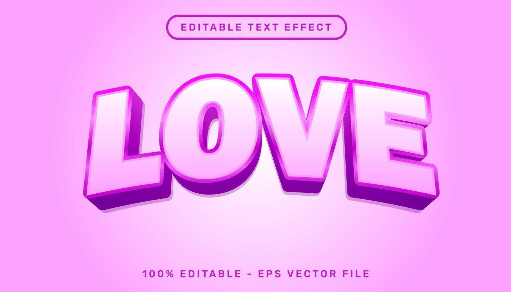 Love 3d Text Effect And Editable Text Effect 13788083 Vector Art At