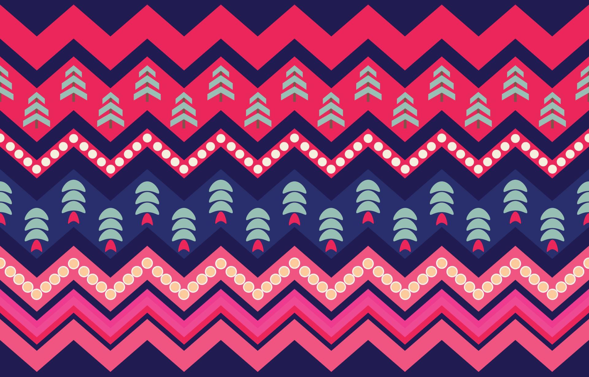 Seamless Pattern Zigzag Chevron Geometric Fabric Pattern Textile Illustration Vector Printing