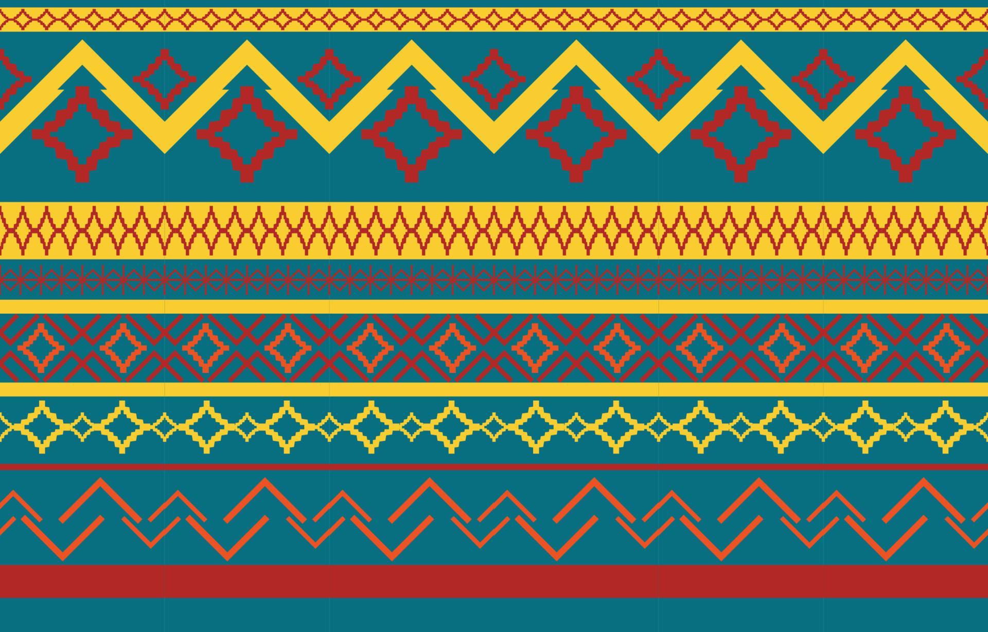 Navajo Native American Fabric Seamless Pattern Geometric Tribal Ethnic
