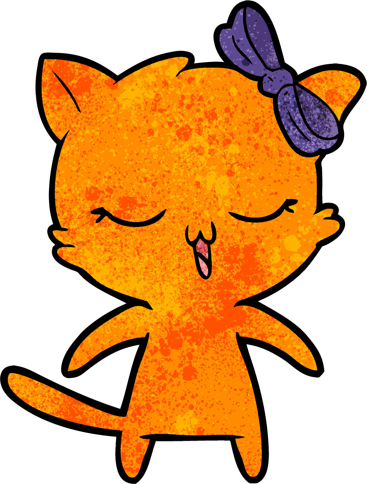 Retro grunge texture cartoon cute cat 13788916 Vector Art at Vecteezy Retro grunge texture cartoon cute cat 13788916 Vector Art at Vecteezy