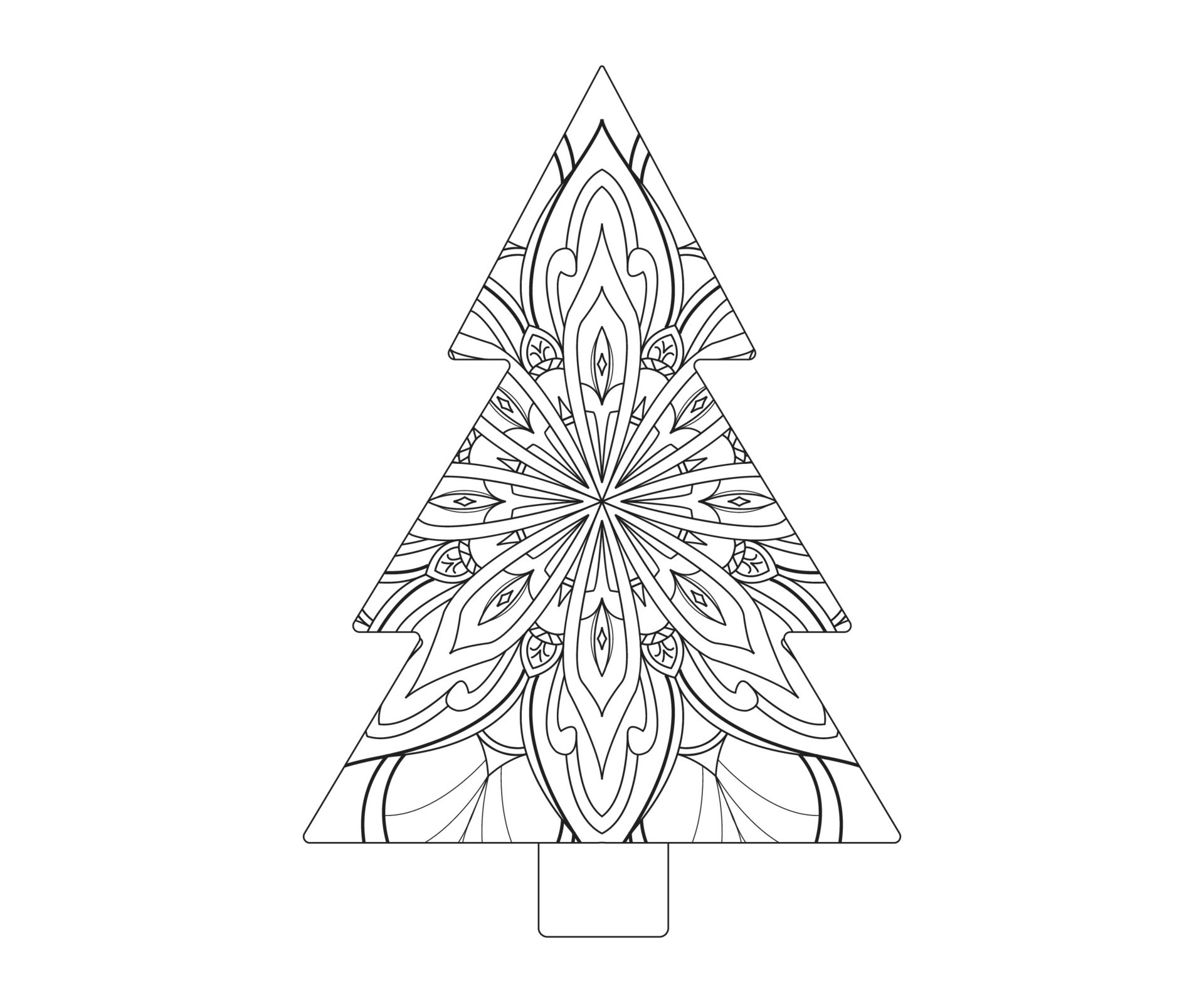 Free Christmas Tree Vector 13789516 Vector Art at Vecteezy