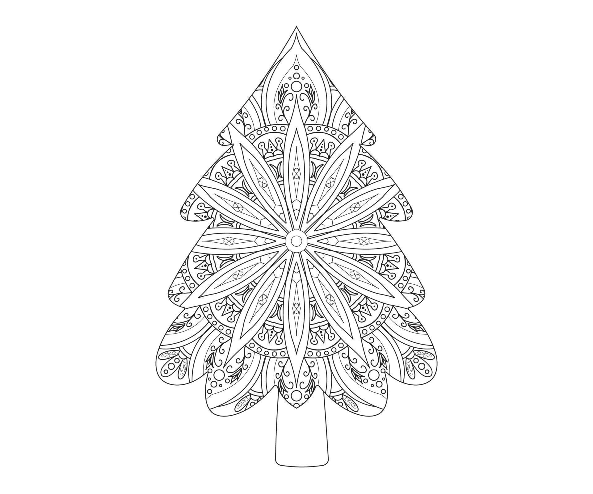 Free Christmas Tree Vector 13789522 Vector Art at Vecteezy