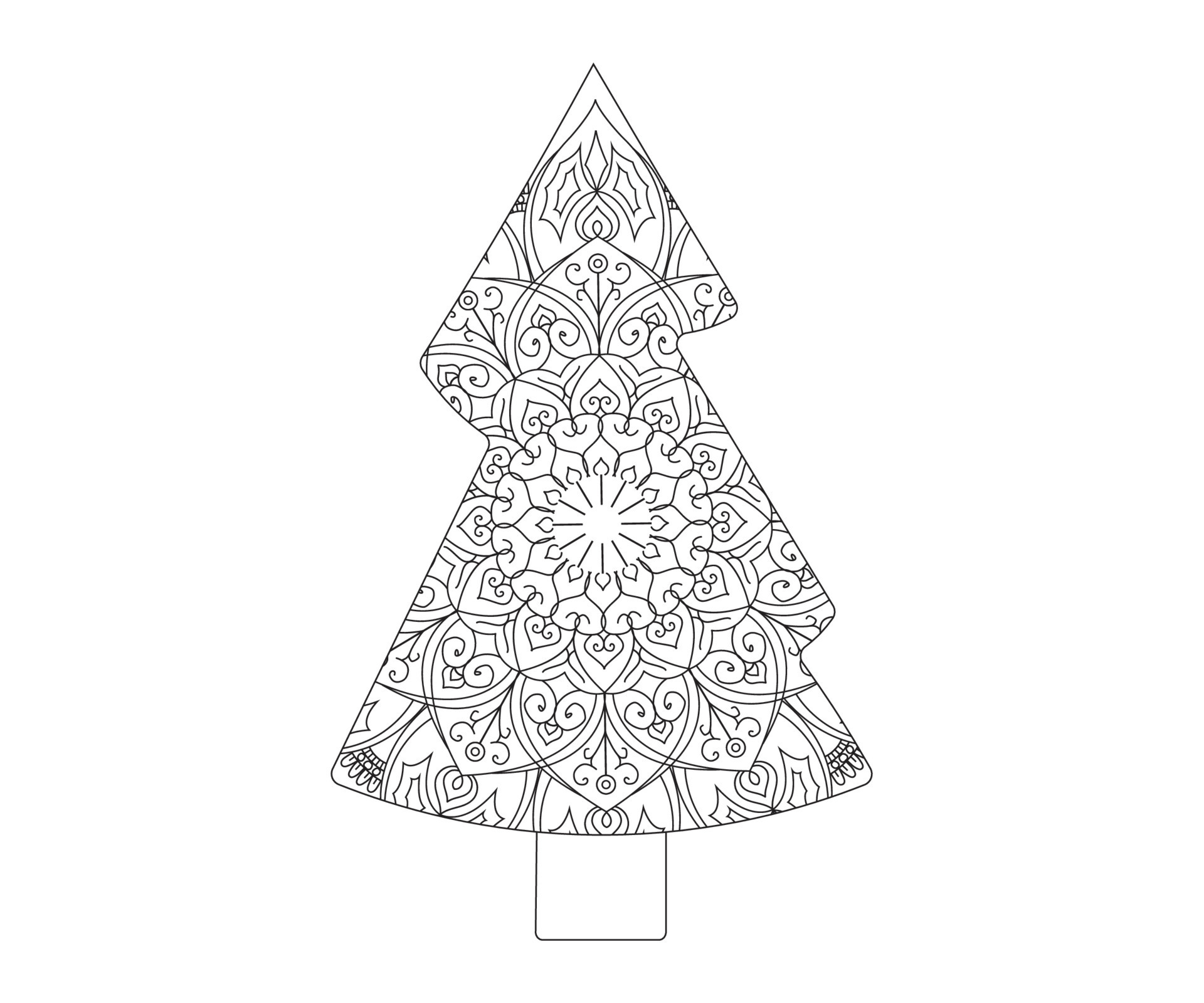 Free Christmas Tree Vector 13789523 Vector Art at Vecteezy