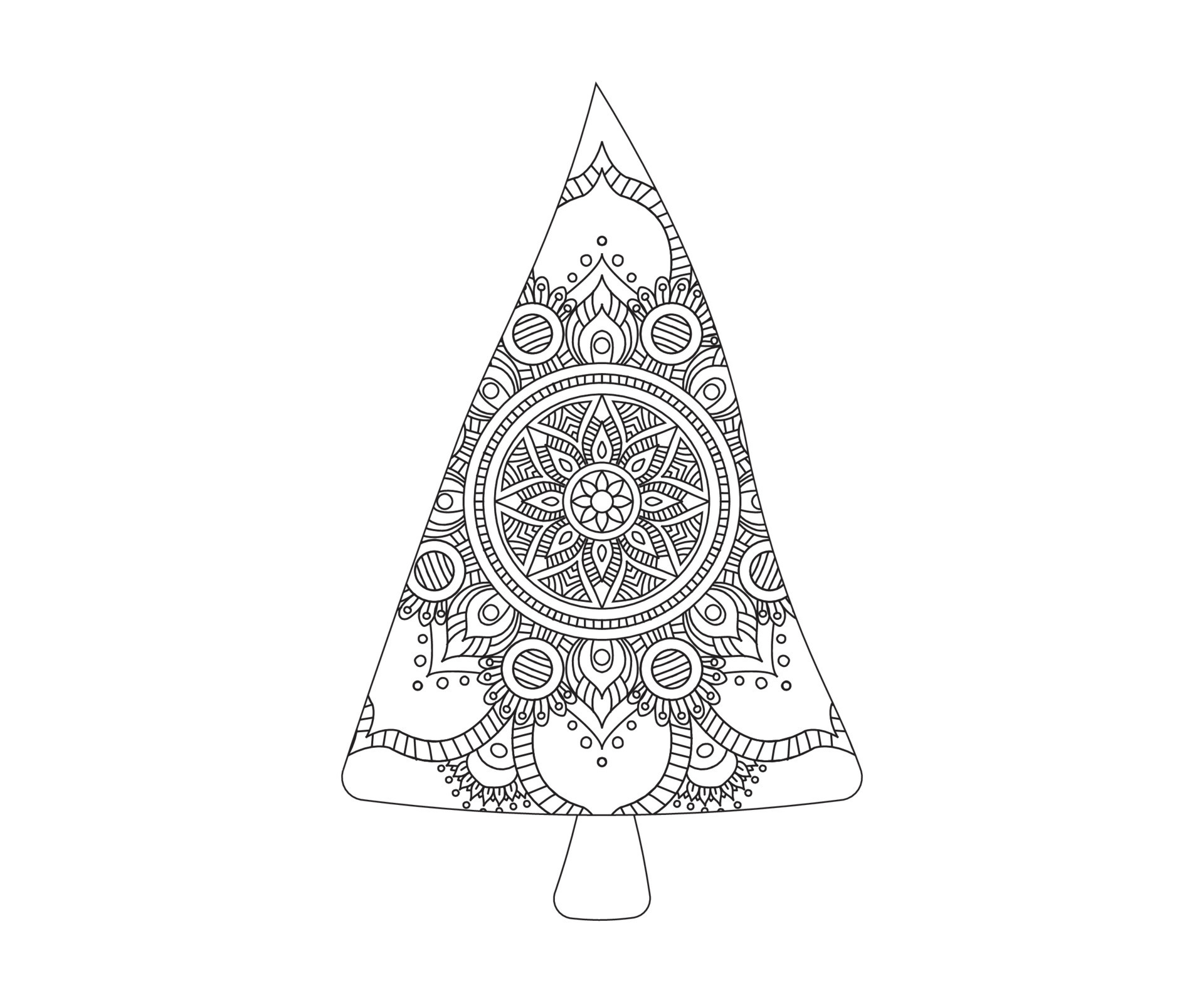 Free Christmas Tree Vector 13789524 Vector Art at Vecteezy
