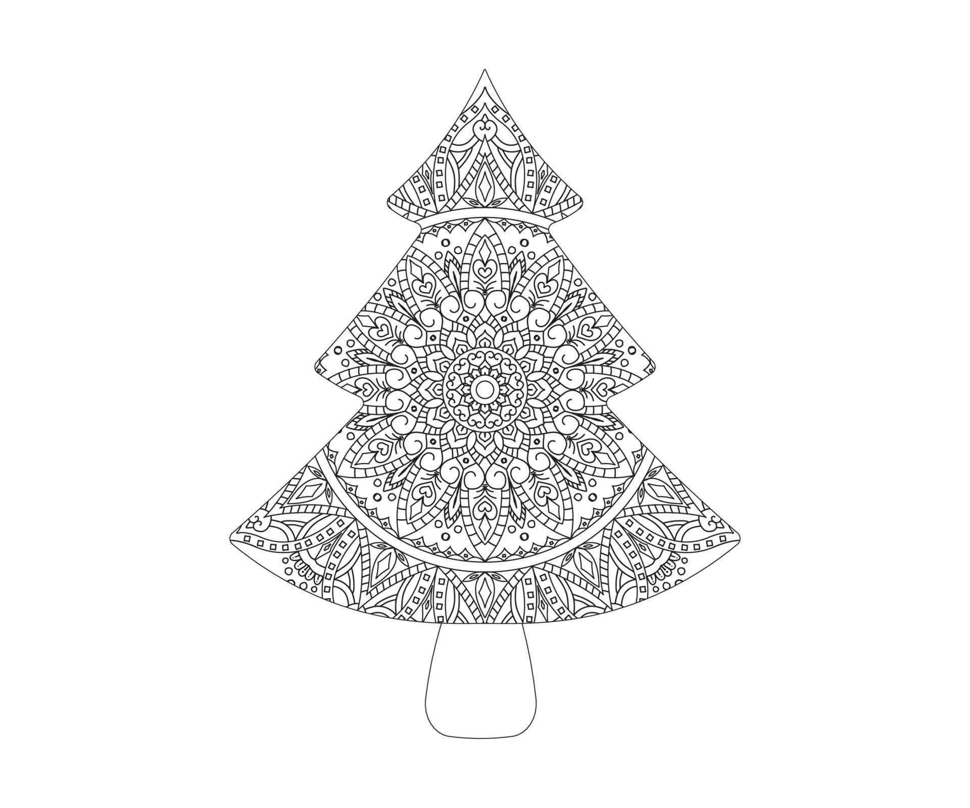 Free Christmas Tree Vector 13789525 Vector Art at Vecteezy