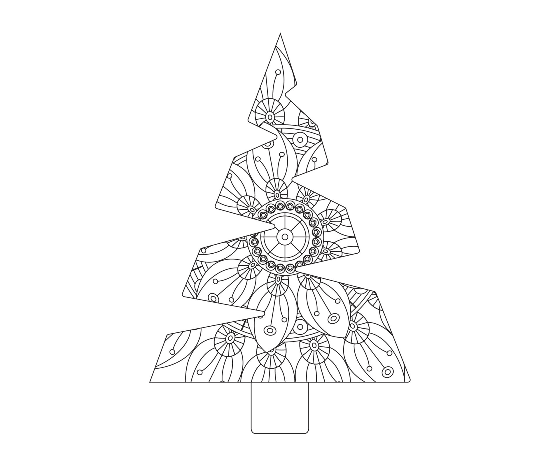 Free Christmas Tree Vector 13789527 Vector Art at Vecteezy