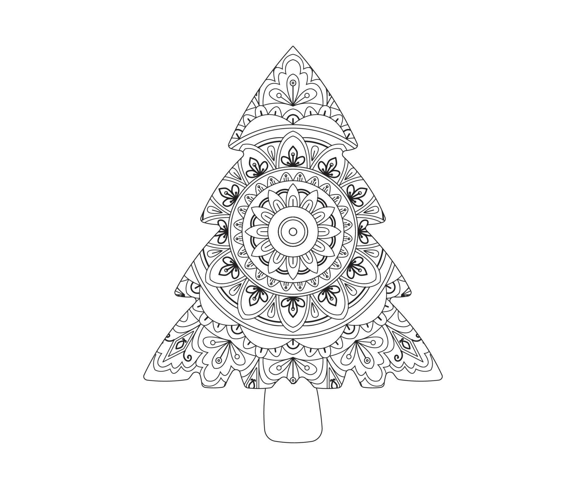 Free Christmas Tree Vector 13789529 Vector Art at Vecteezy