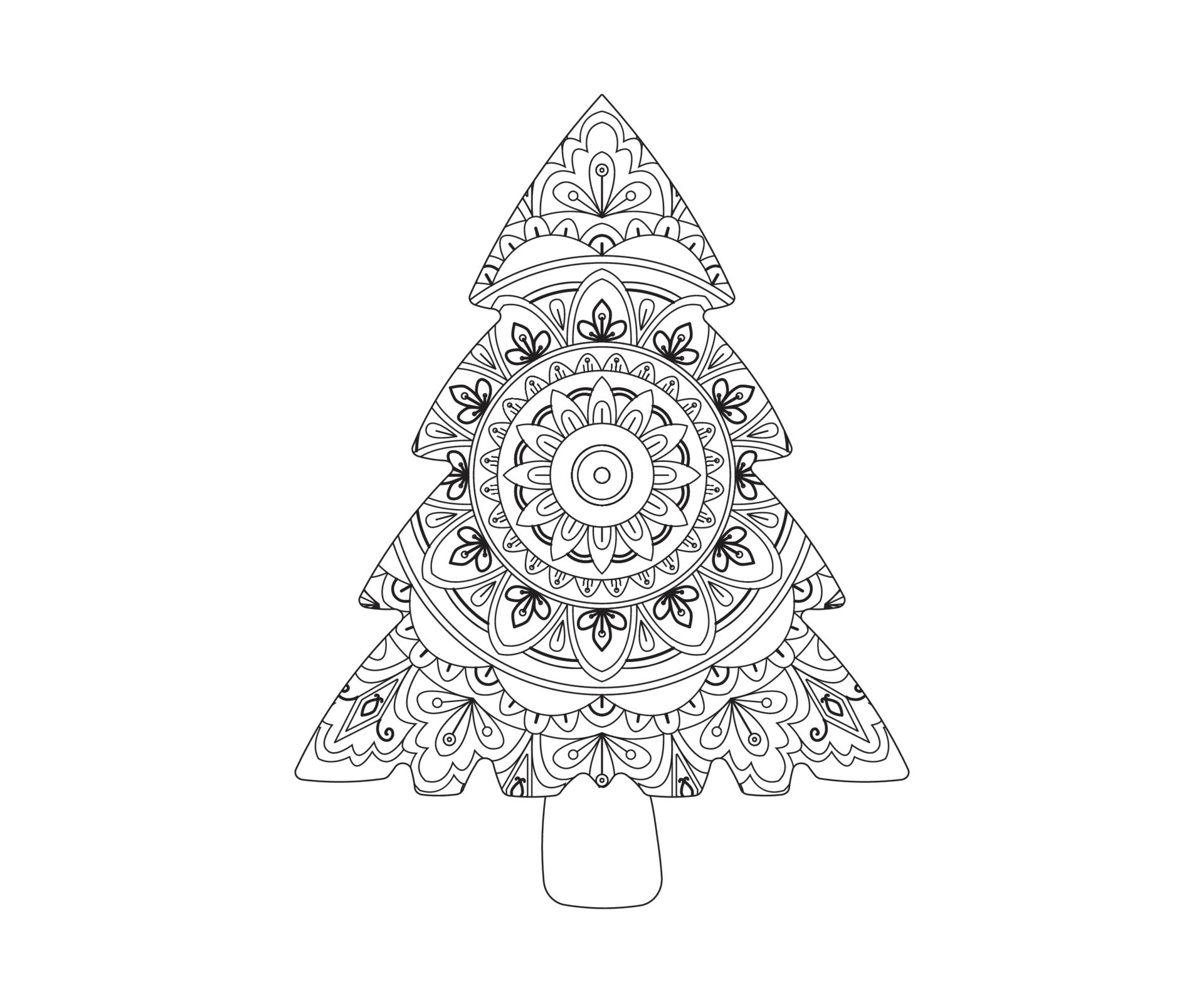 Free Christmas Tree Vector 13789529 Vector Art at Vecteezy