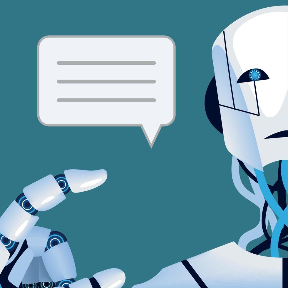 robot and artificial intelligence 13792408 Vector Art at Vecteezy