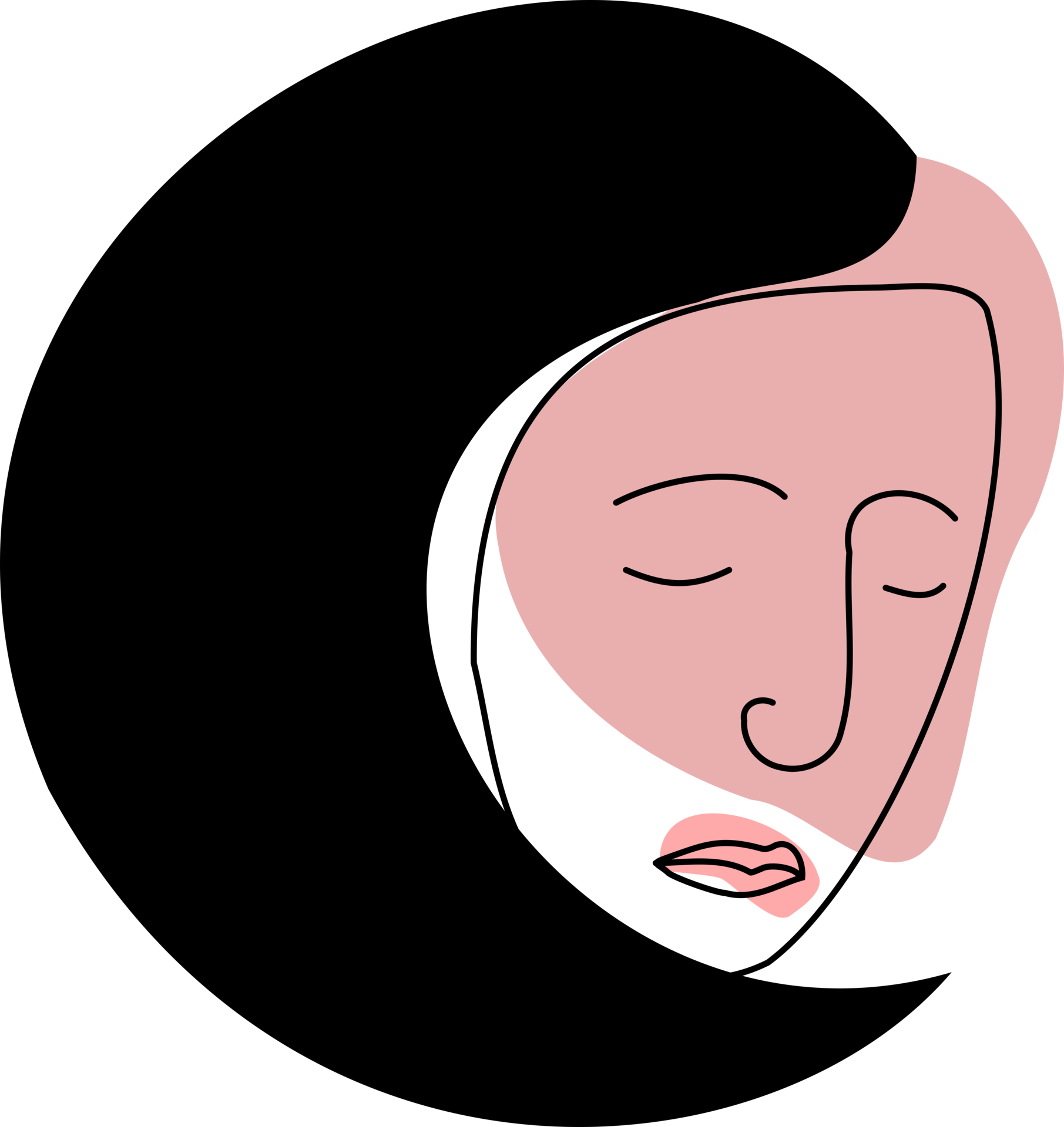 Modern Abstract Minimalistic Female Face 13793086 Png
