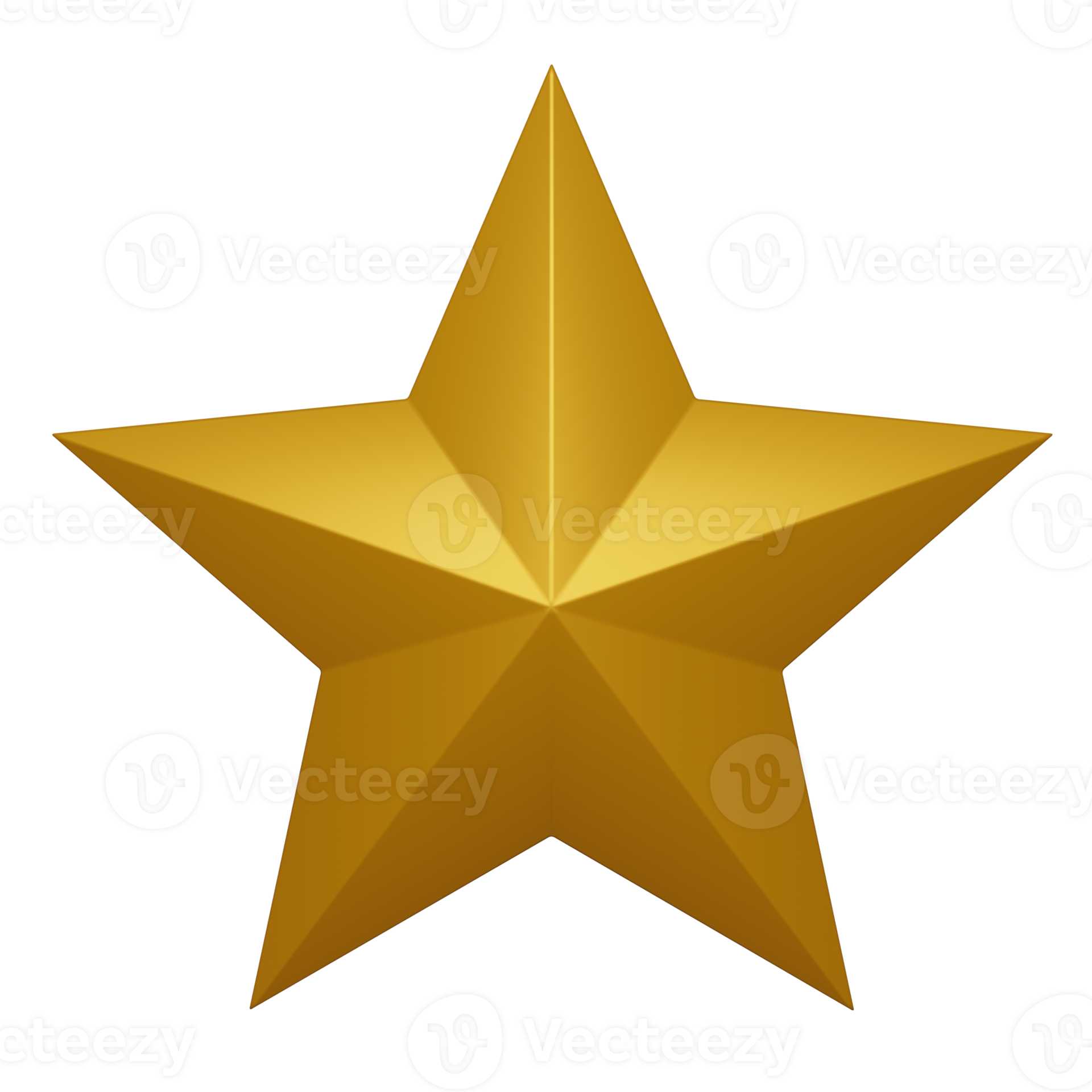 Yellow Star 3D Icon, suitable to be used as an additional element in ...