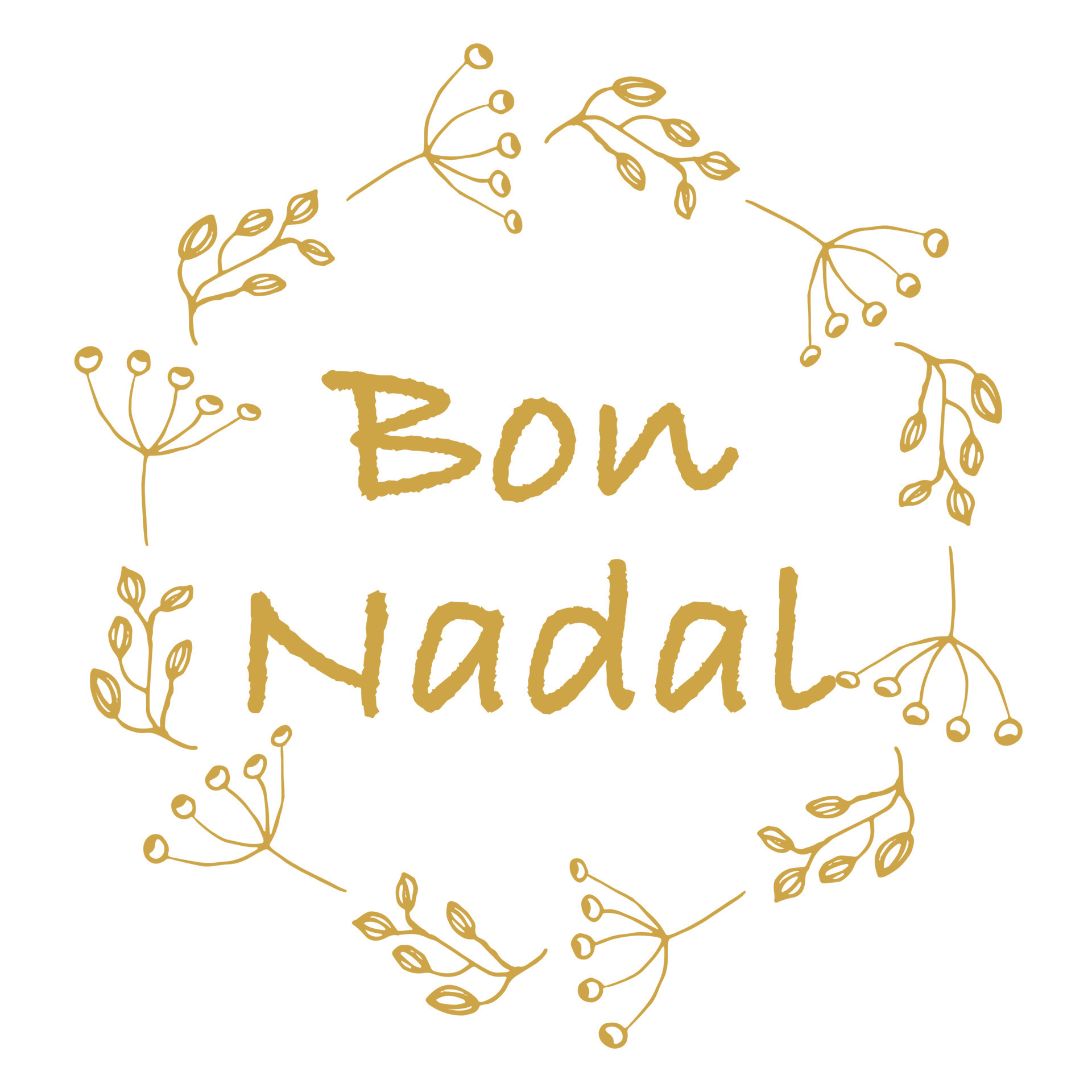 Merry christmas with language Bon Nadal in catalan 13795690 Vector Art at Vecteezy