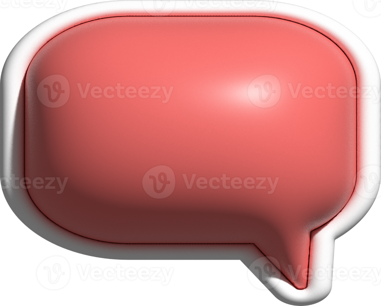 3d Colorful Speech Bubble Text Box Decoration 13795770 Png