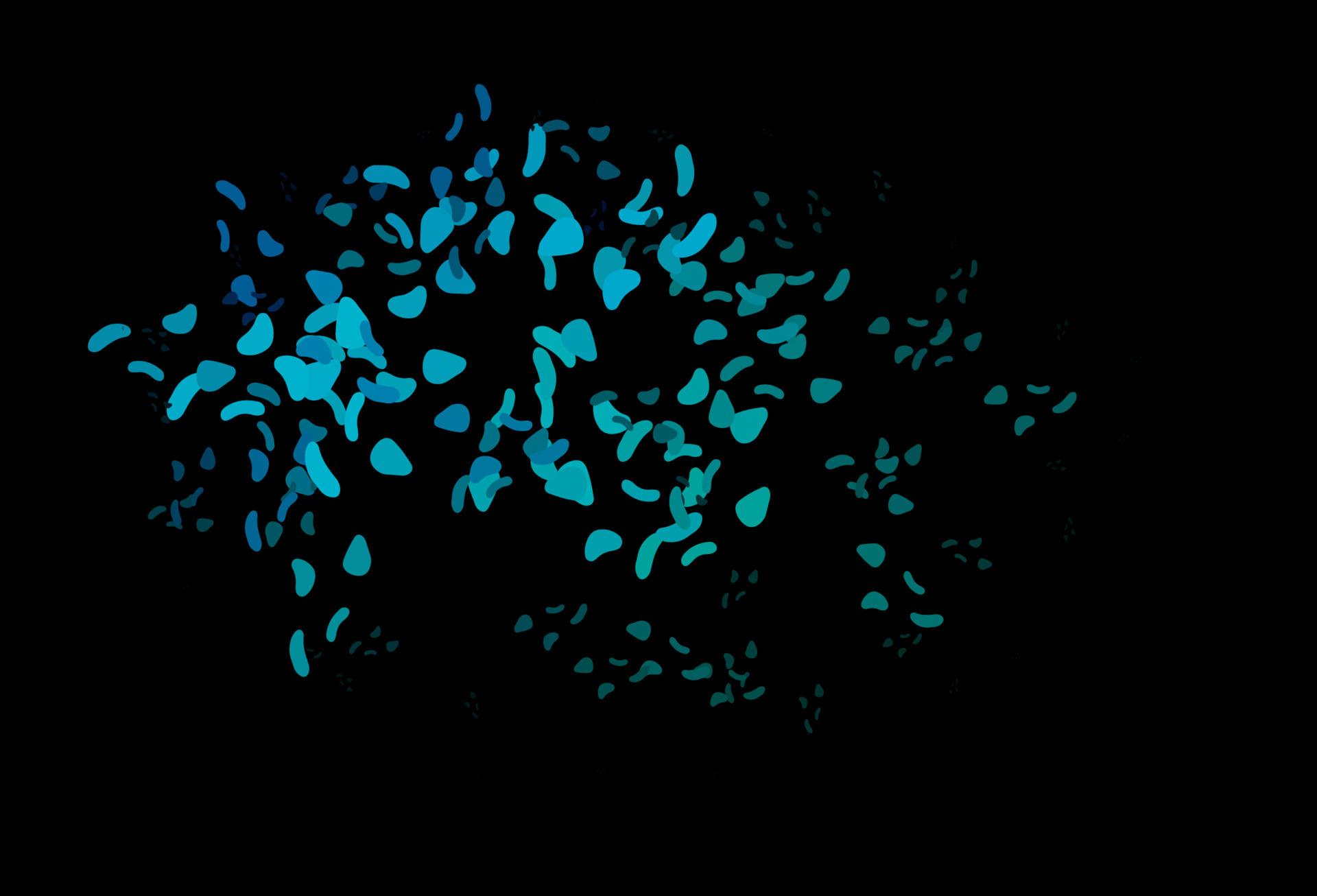 Dark Blue Green Vector Background With Abstract Forms 13796973 Vector