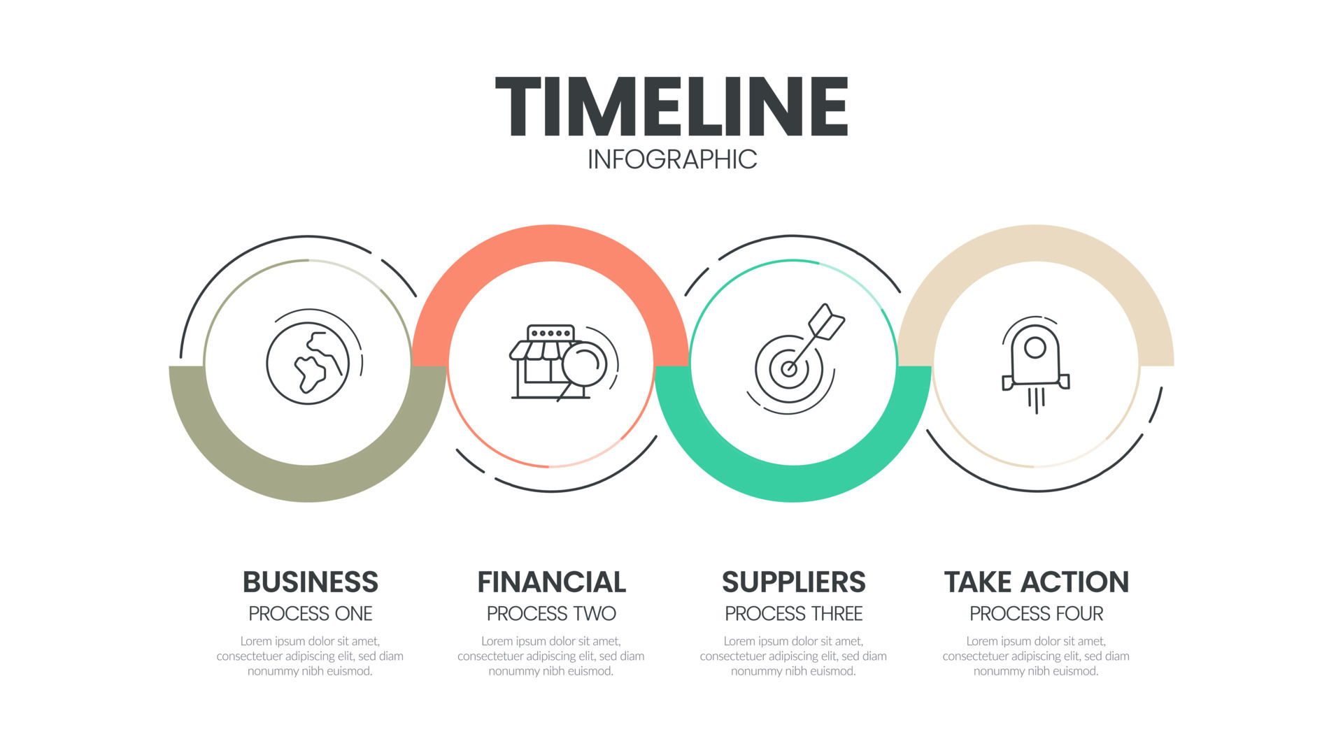 Business project timelines diagrams layout template for slide ...