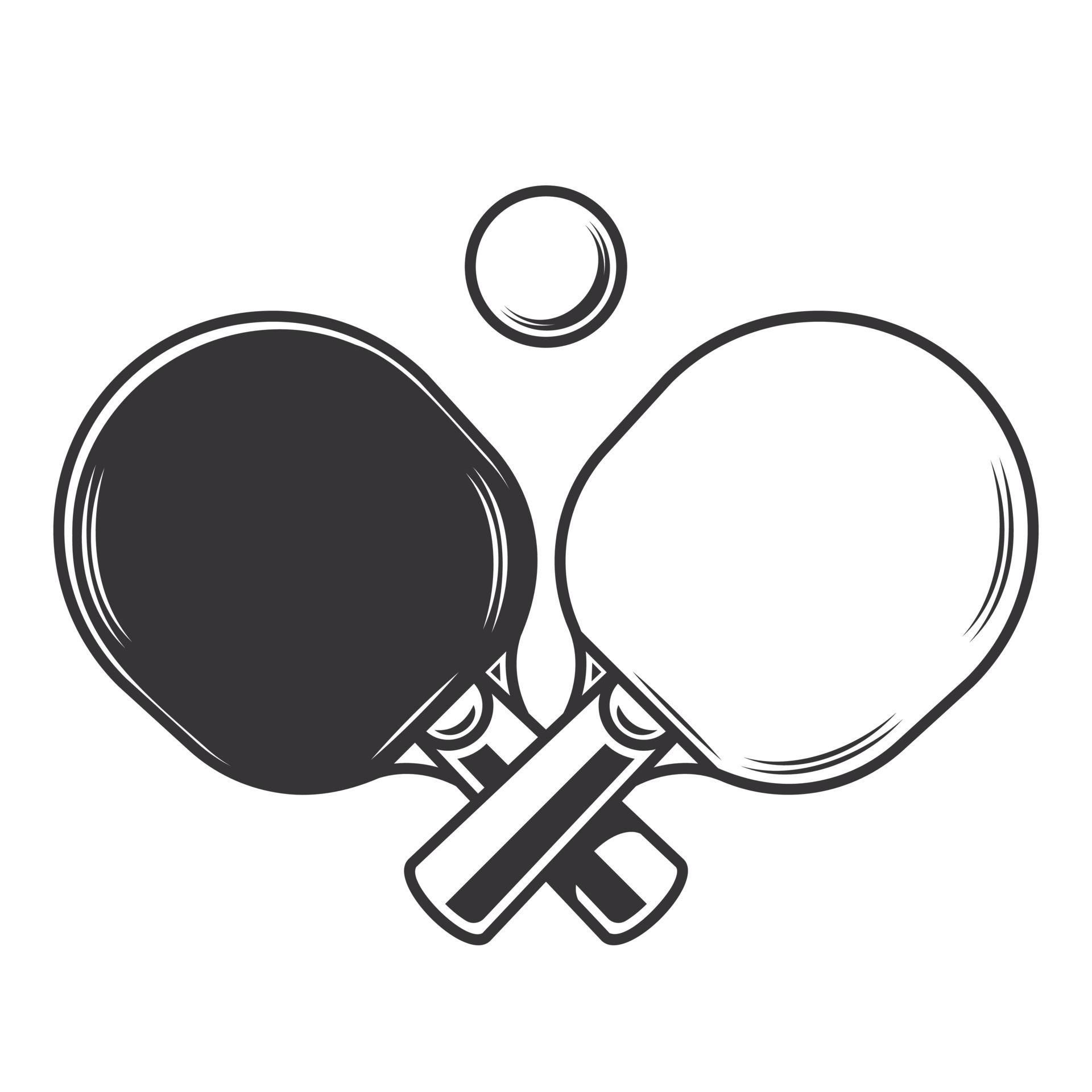 silueta de tenis de mesa. logotipos o iconos de arte de línea del club ... silueta de tenis de mesa. logotipos o iconos de arte de línea del club ...