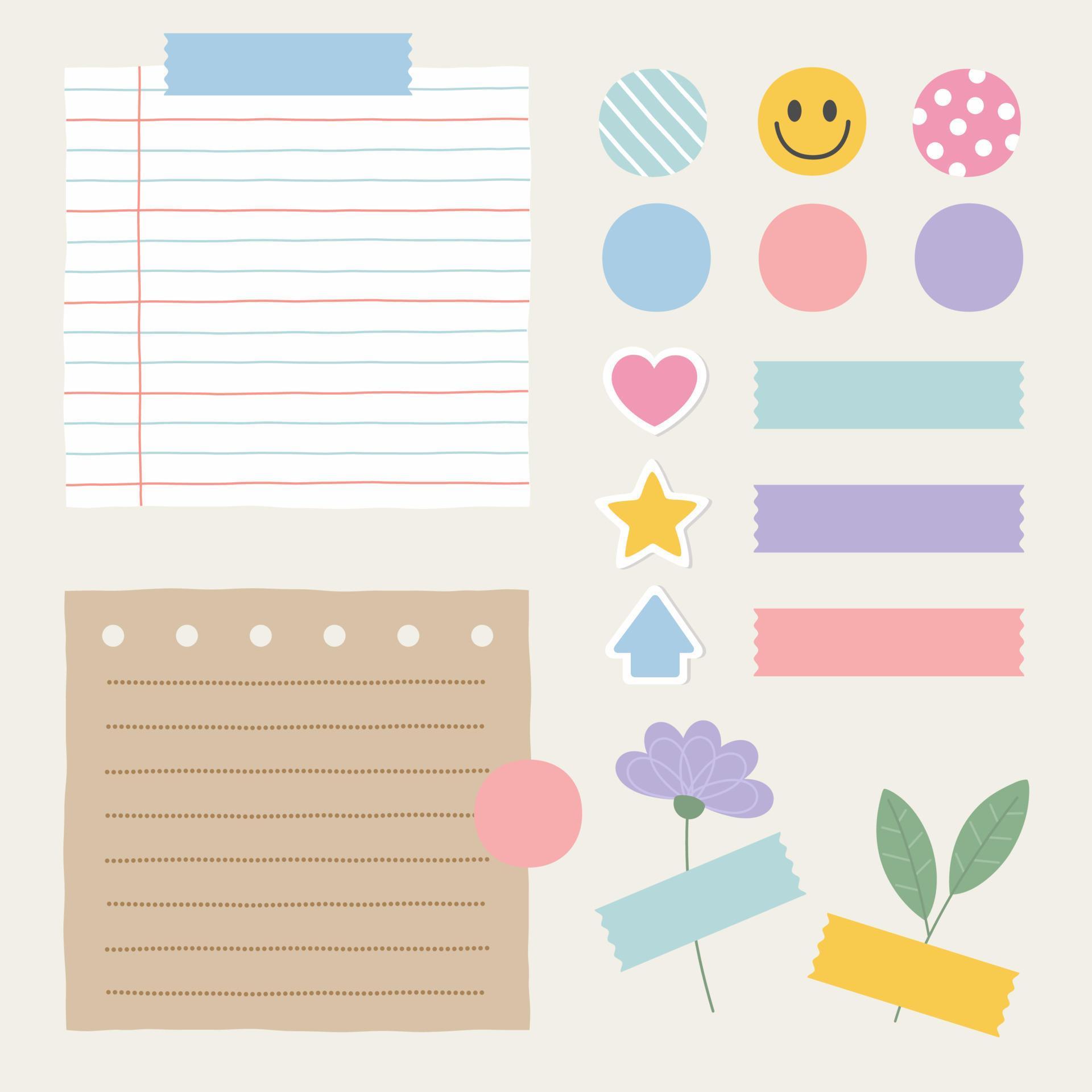 Set of cute colorful sticky notes. 13801242 Vector Art at Vecteezy Set of cute colorful sticky notes. 13801242 Vector Art at Vecteezy