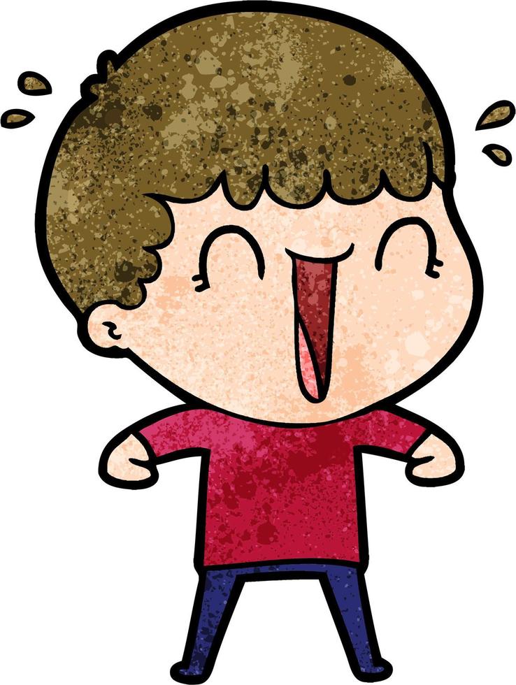 Retro grunge texture cartoon man laughing 13809936 Vector Art at Vecteezy Retro grunge texture cartoon man laughing 13809936 Vector Art at Vecteezy