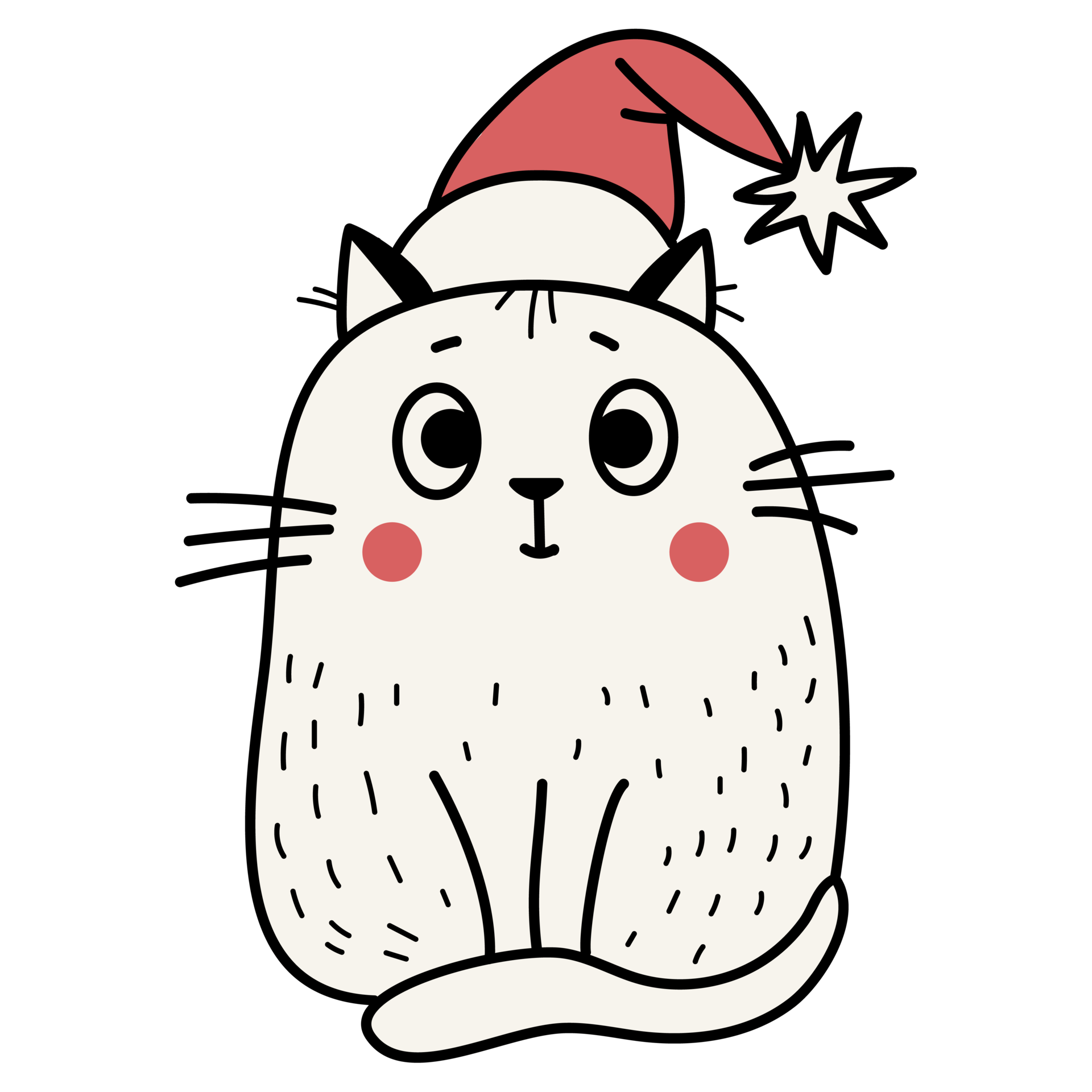 stickers with cute christmas cat 13811354 PNG stickers with cute christmas cat 13811354 PNG