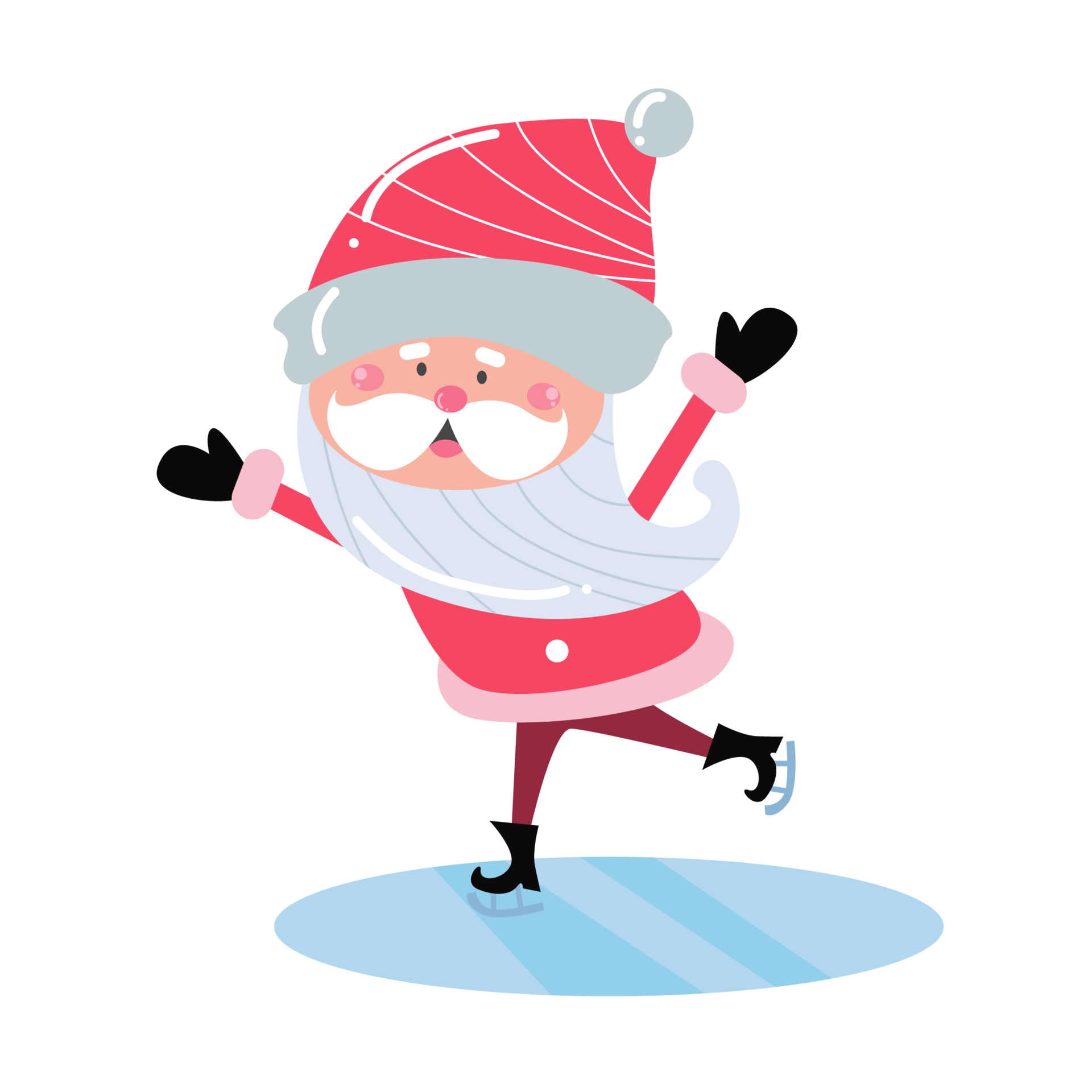 Free Cute Santa Claus Cartoon Character On Transparent Background free-cute-santa-claus-cartoon-character-on-transparent-background