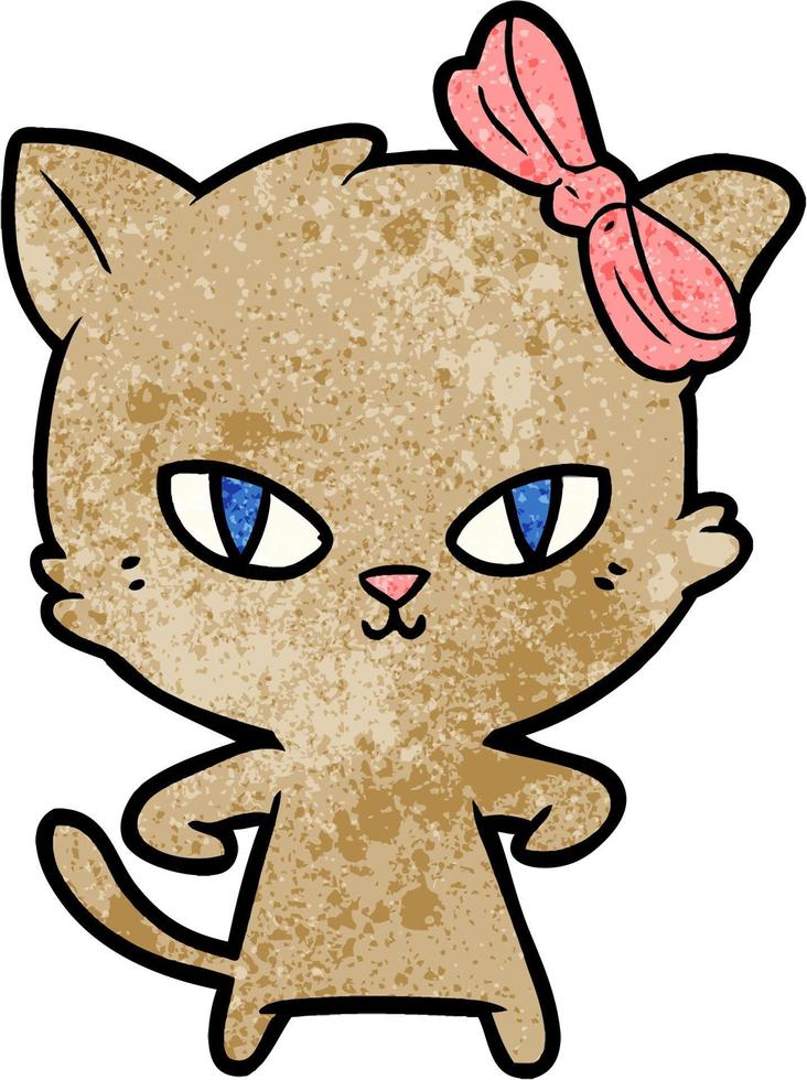 Retro grunge texture cartoon cat 13812571 Vector Art at Vecteezy Retro grunge texture cartoon cat 13812571 Vector Art at Vecteezy
