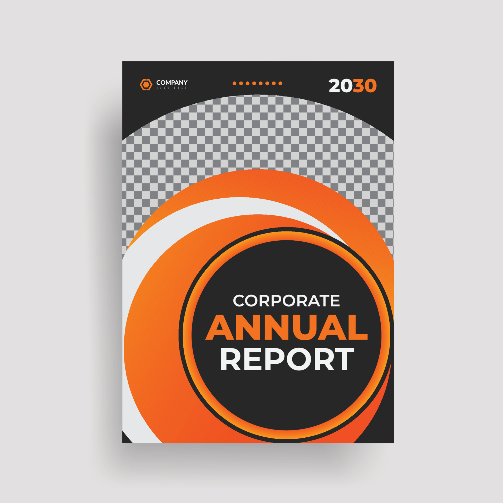 Creative shape corporate business brochure cover design template or ...