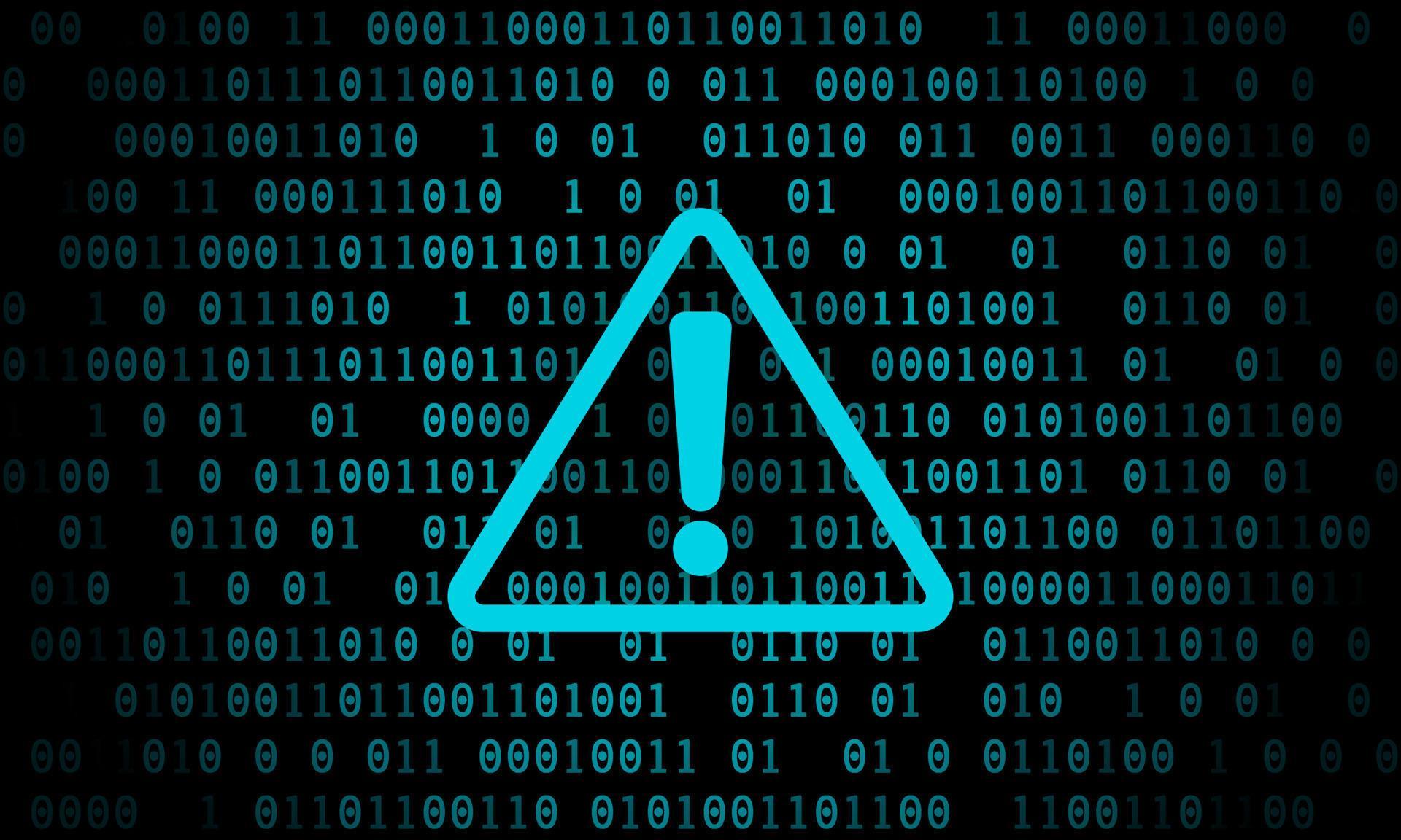 Threats from hackers. Cyber attack security alert with binary code numbers background. 13814354 ...