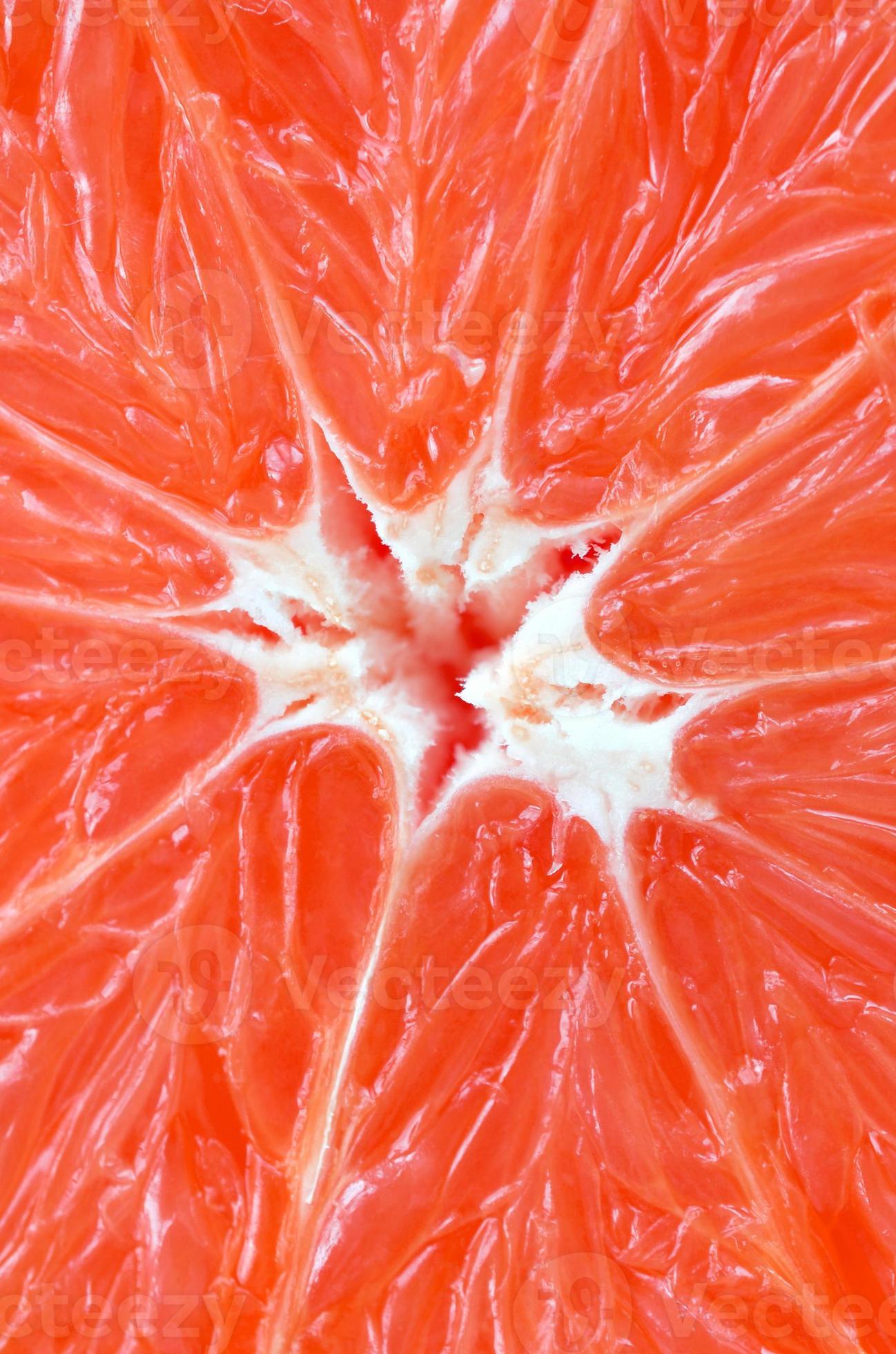 Top view of a fragment of the grapefruit slice close up. Macro background texture 13815231 Stock ...