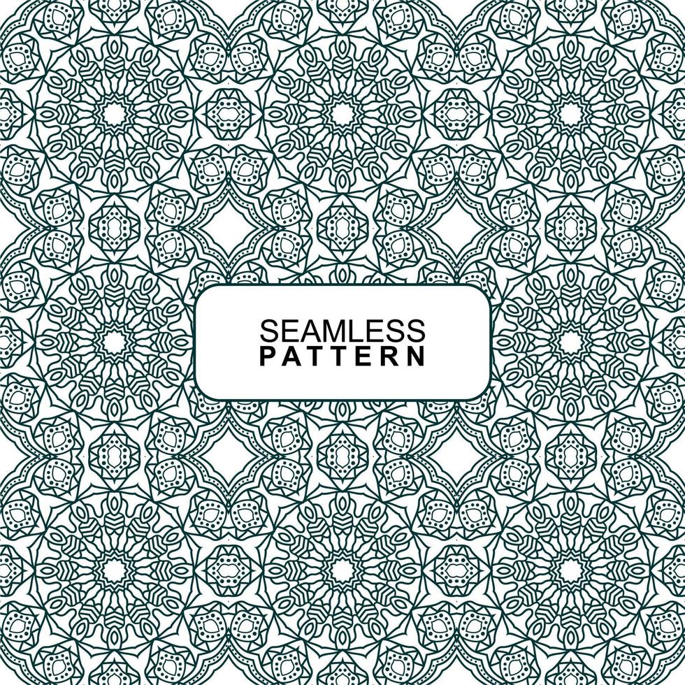 Seamless pattern. Vector Illustration, Mandala. 13816474 Vector Art at ...
