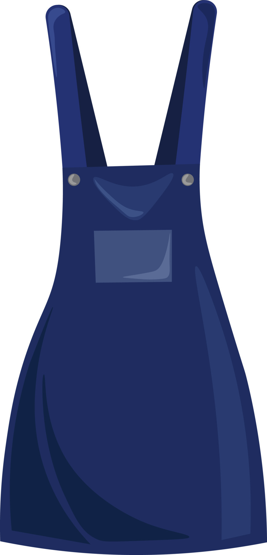Blue Apron Illustration Vector On White Background 13816925 Vector Art At Vecteezy