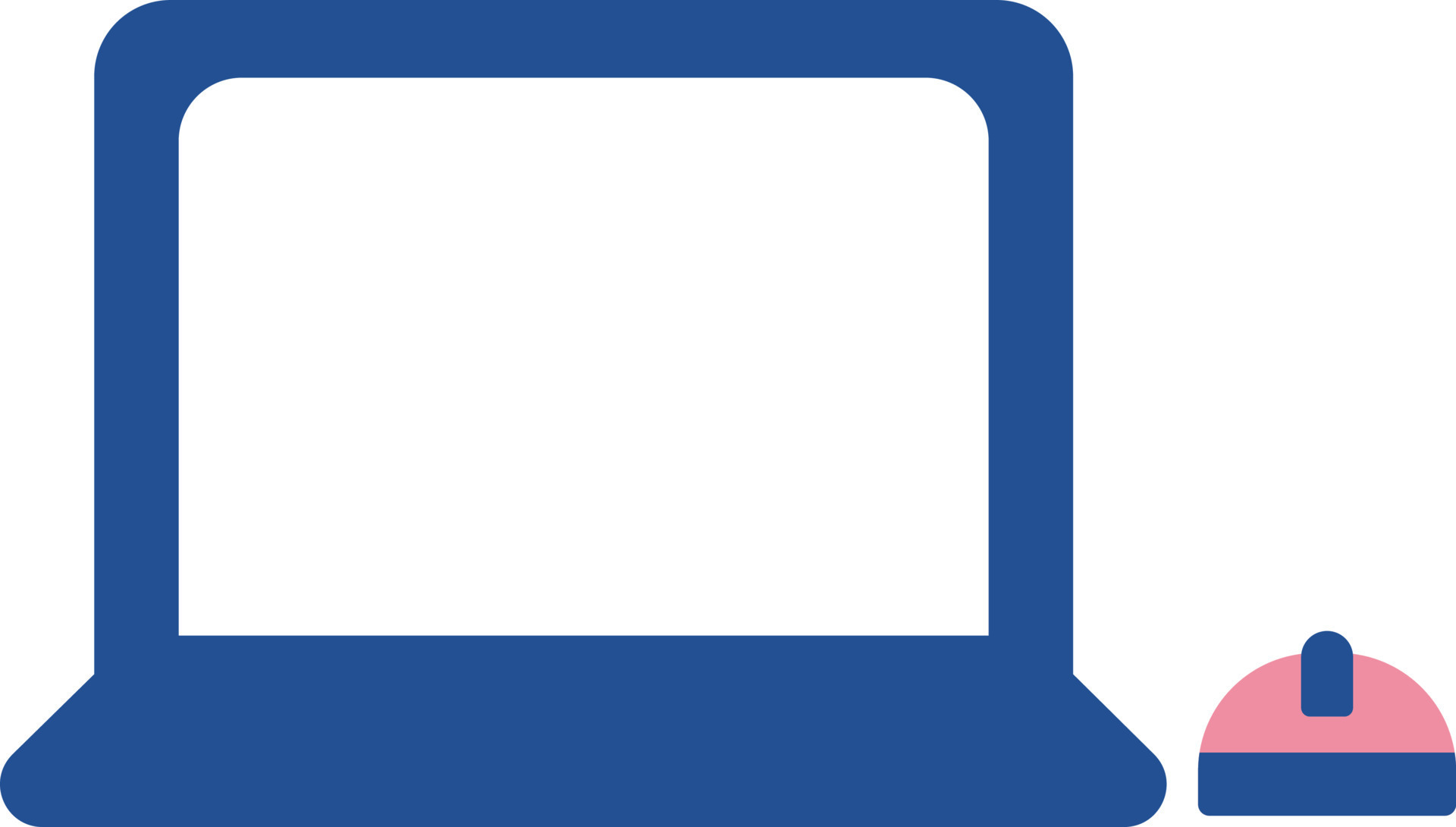Blue Laptop, Illustration, On A White Background. 13817227 Vector Art