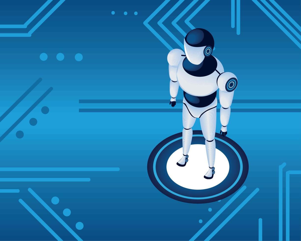 artificial intelligence robot tech 13817623 Vector Art at Vecteezy