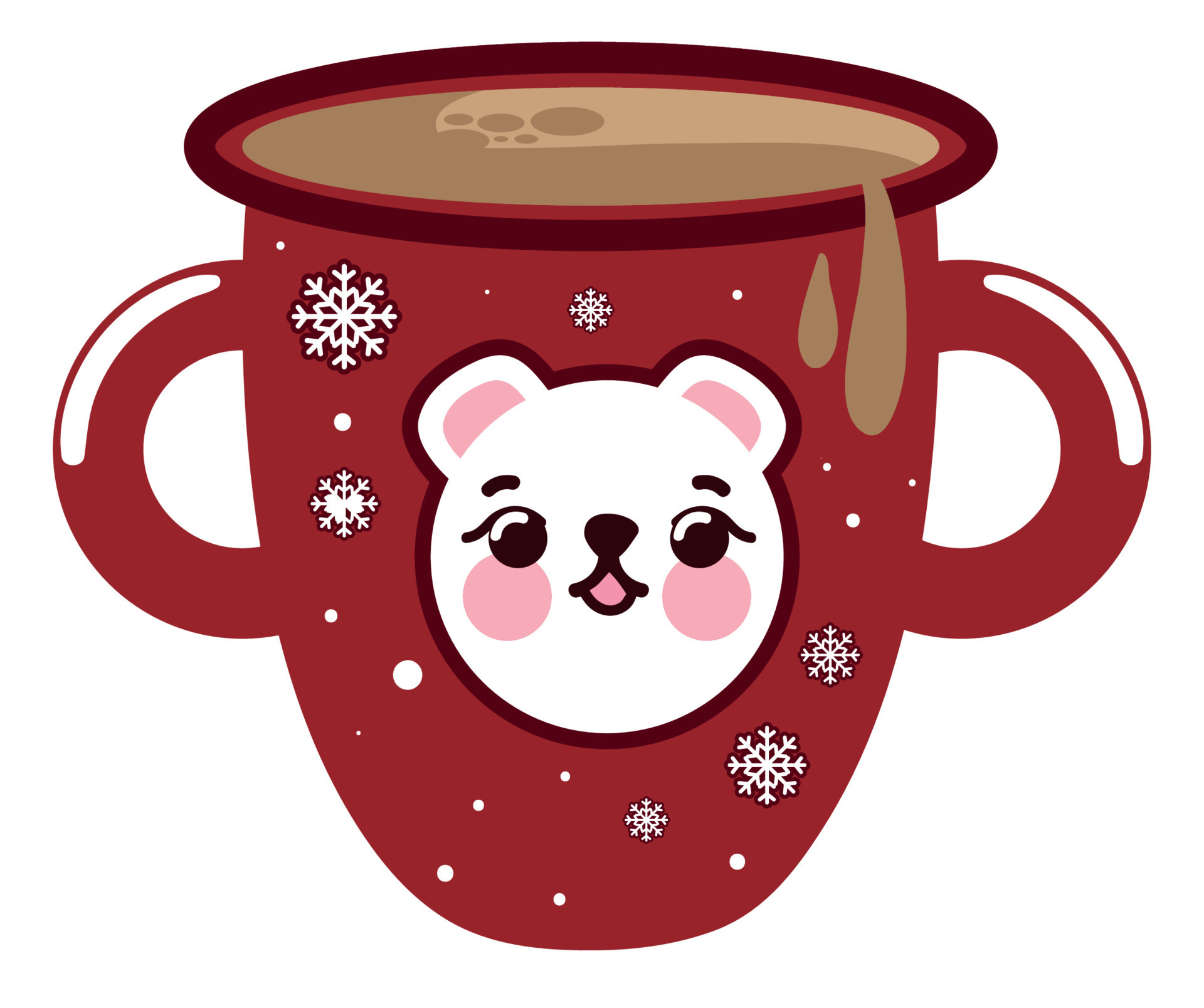 Cute Hot Cocoa Mug 13817638 Vector Art At Vecteezy