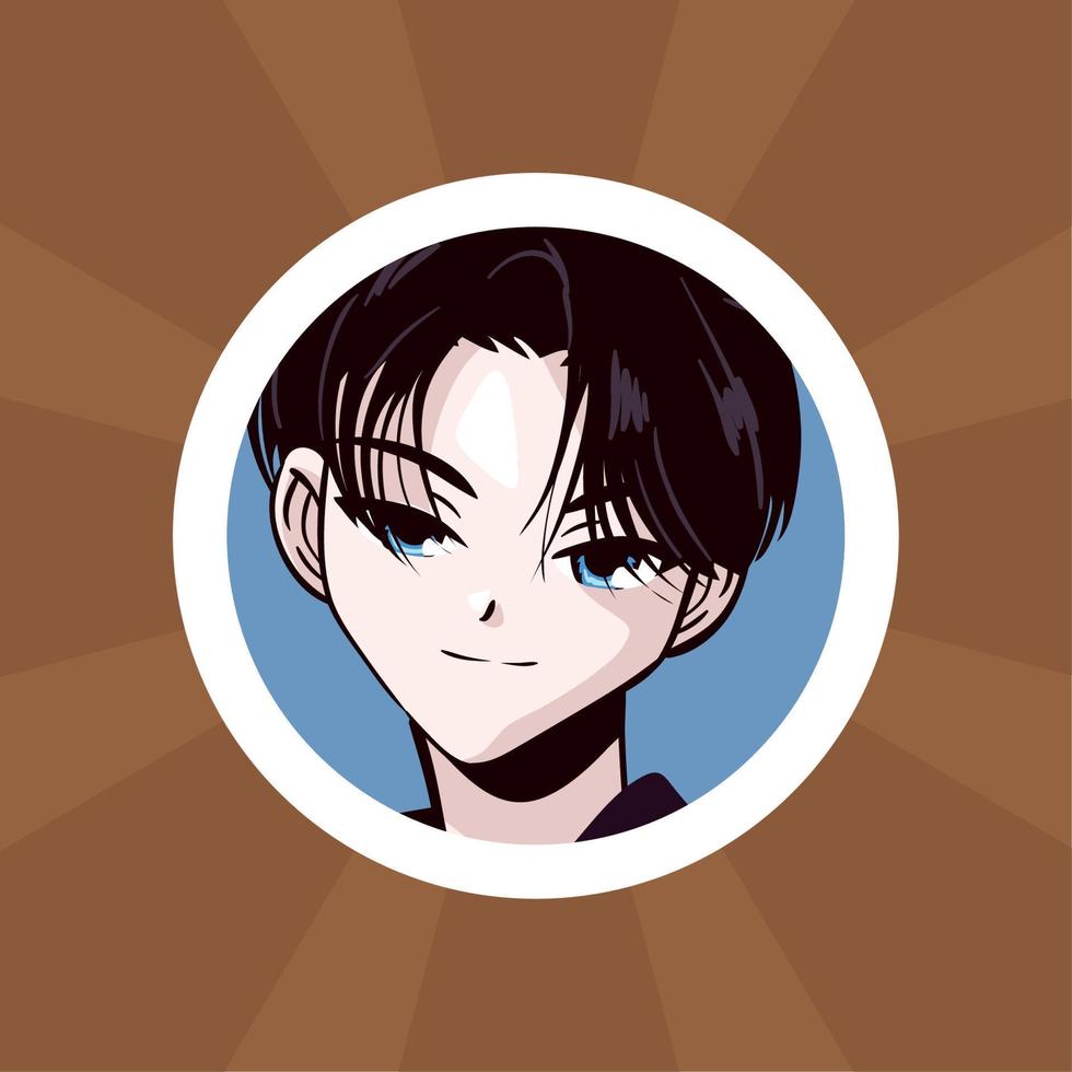 Handsome Anime Man 13817768 Vector Art At Vecteezy