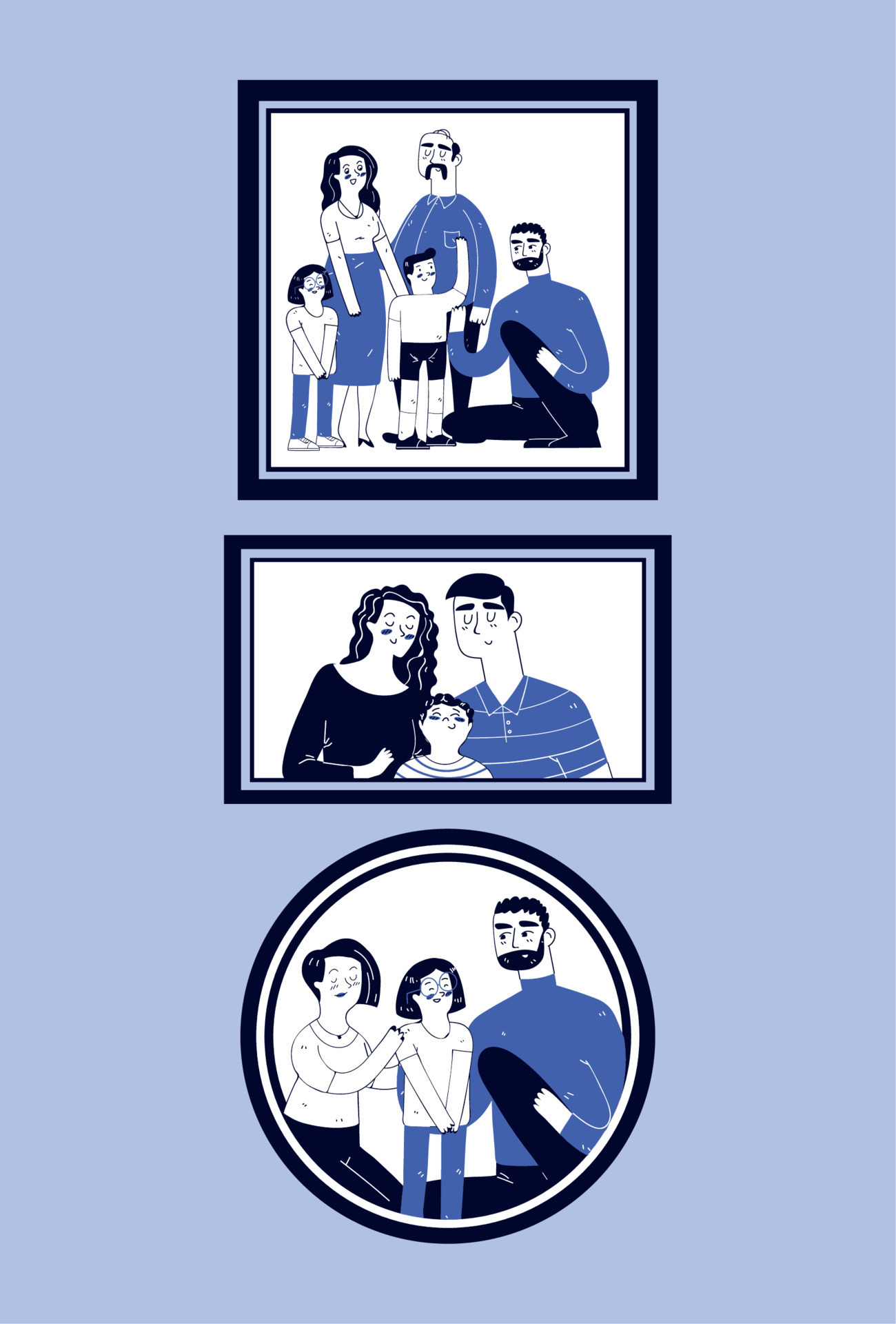 pictures of the families 13817797 Vector Art at Vecteezy