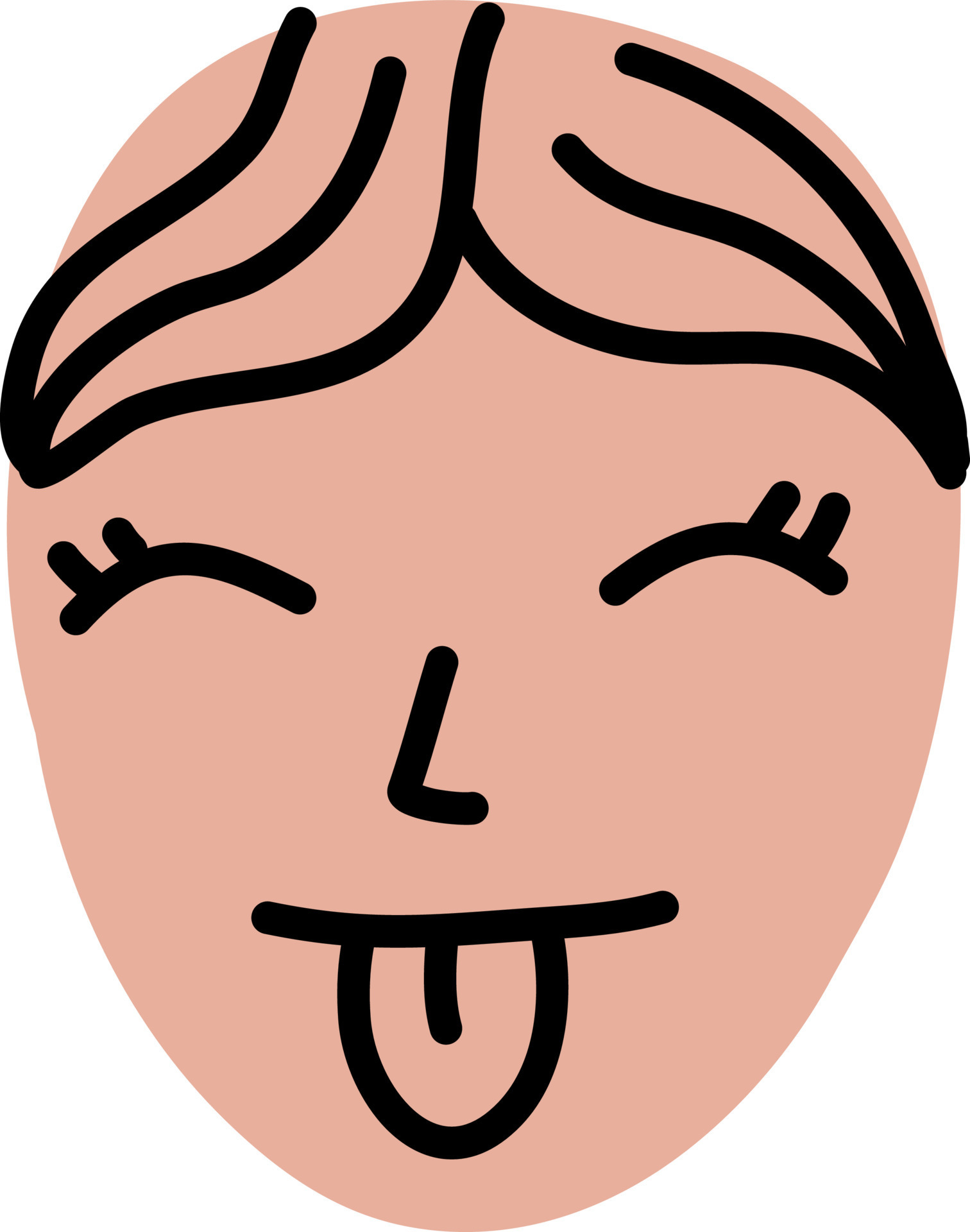 Goofy Girl Illustration Vector On A White Background 13821594 Vector Art At Vecteezy